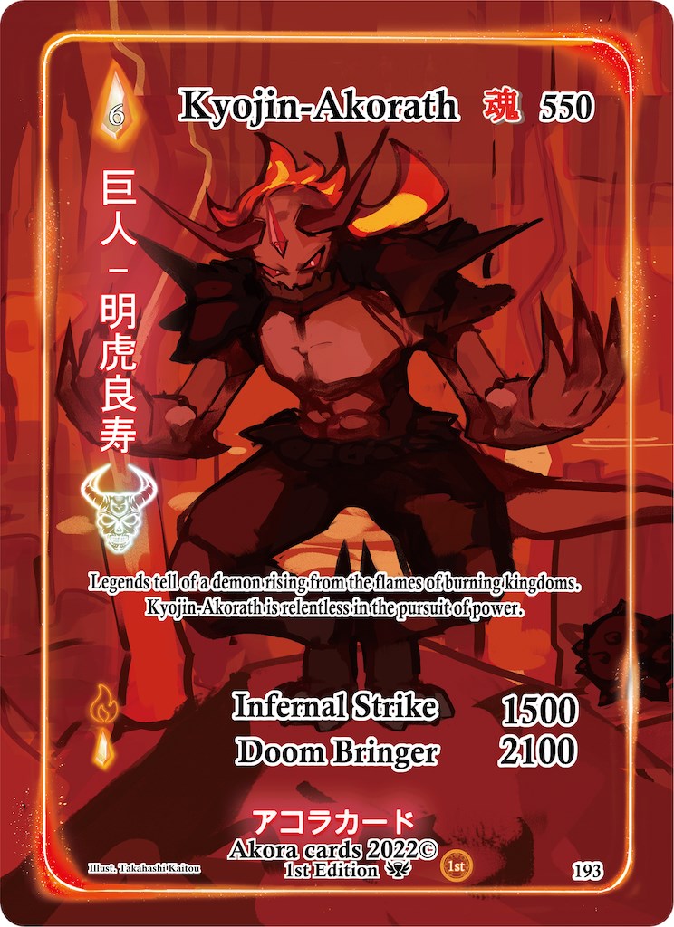 Kyojin-Akorath (Full Art) - Spellbound Wings [1st Edition] - Akora TCG