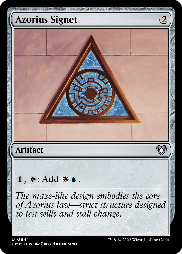 Azorius Signet - Commander Masters - Magic: The Gathering