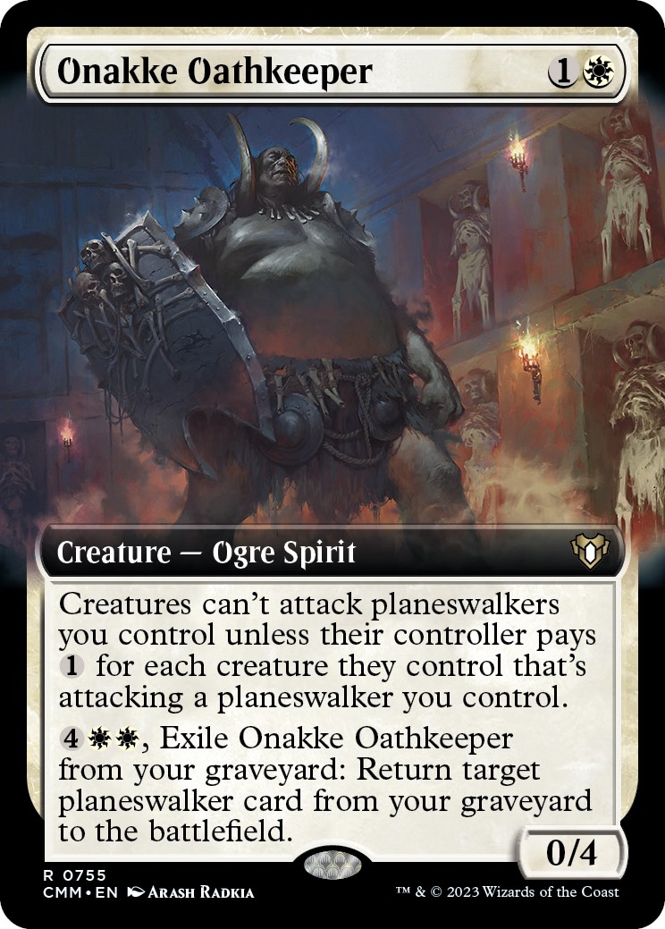 Onakke Oathkeeper (Extended Art) - Commander Masters - Magic: The Gathering