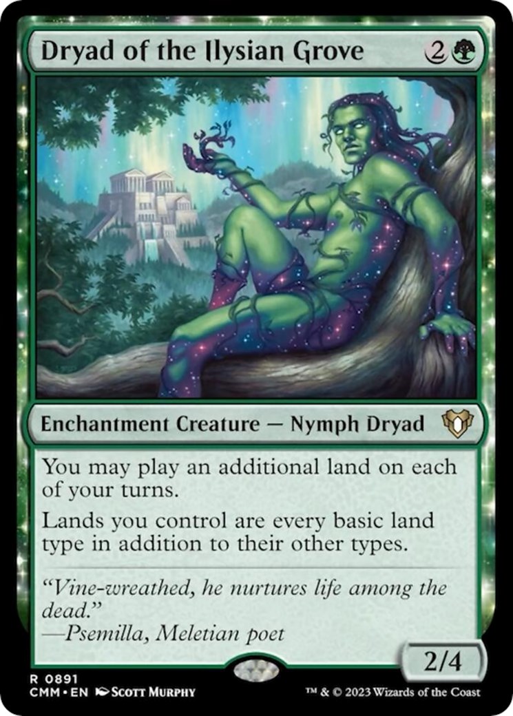 Dryad of the Ilysian Grove - Commander Masters - Magic: The Gathering