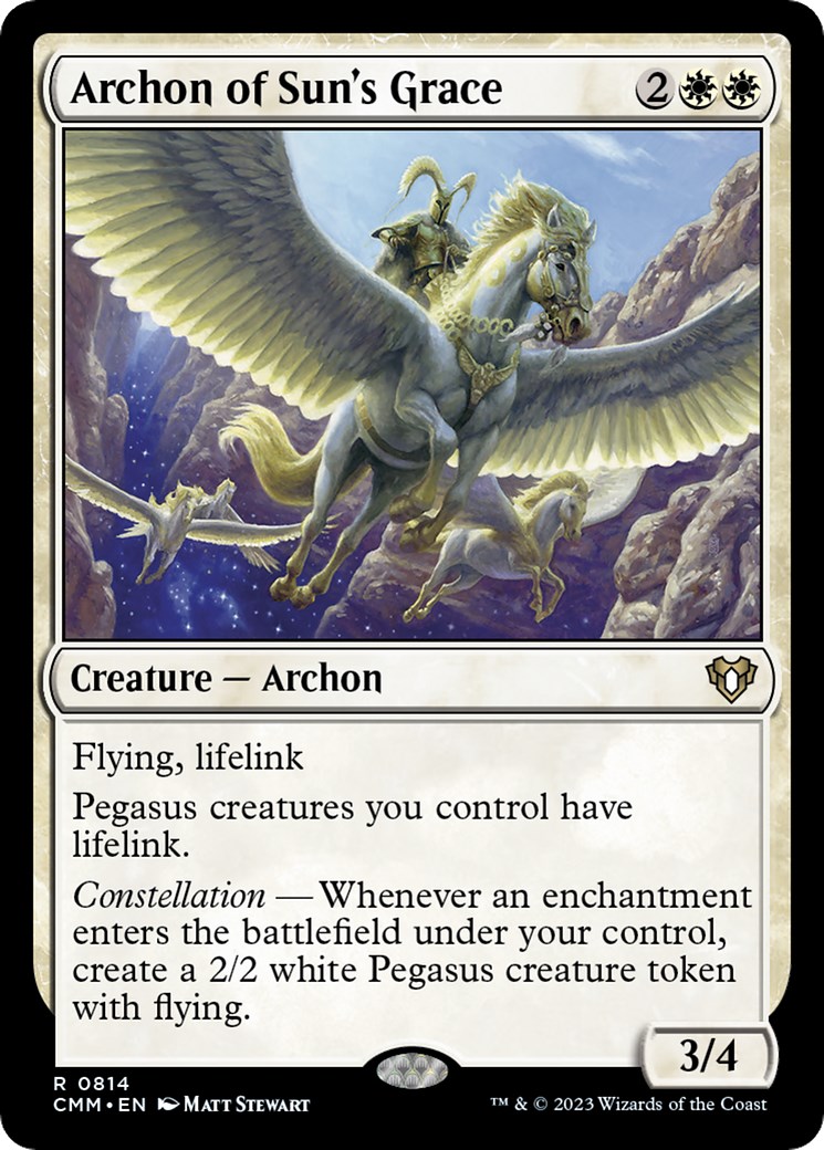 Archon of Sun's Grace - Commander Masters - Magic: The Gathering