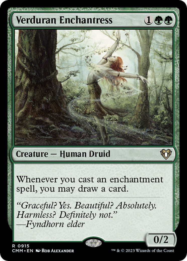 Verduran Enchantress - Commander Masters - Magic: The Gathering
