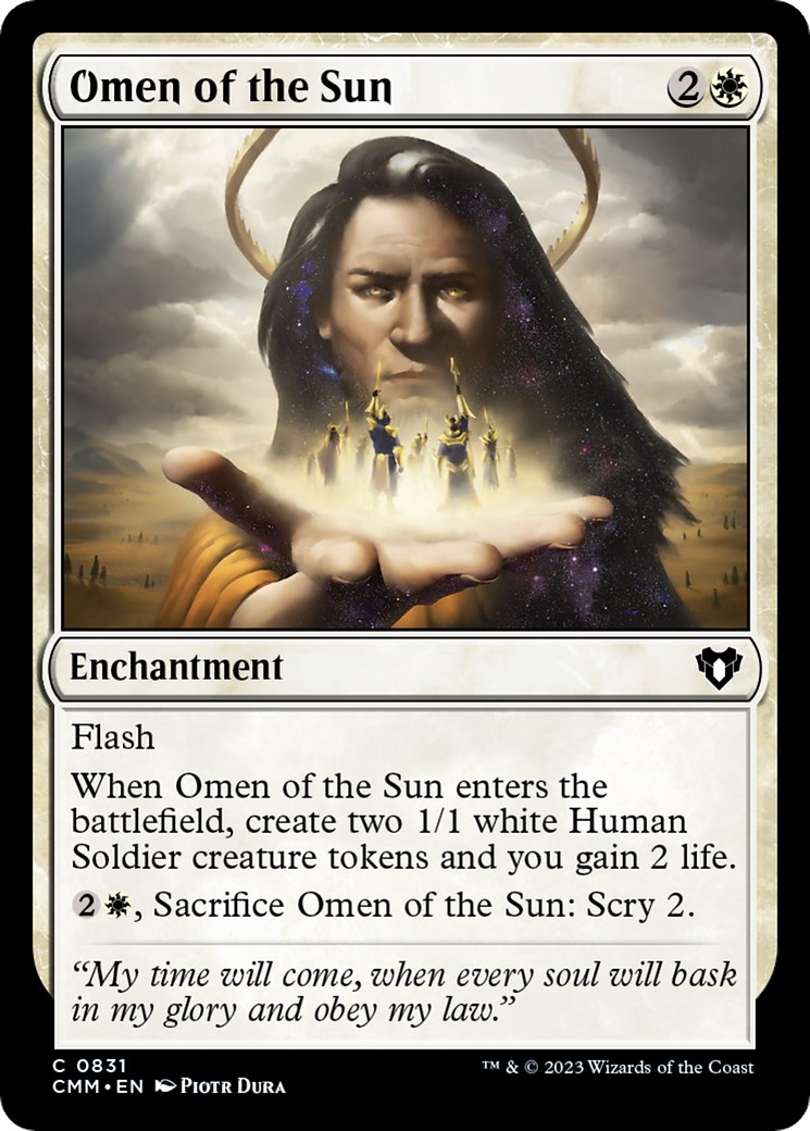 Omen of the Sun - Commander Masters - Magic: The Gathering