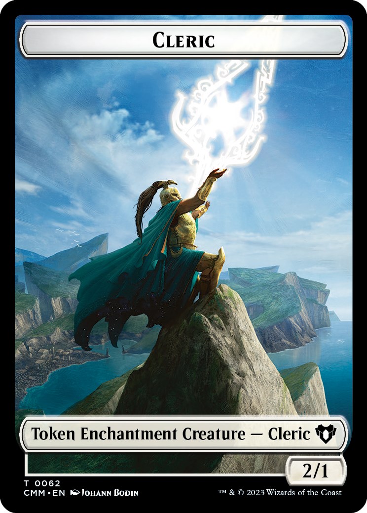 Cleric // Cat Beast Double-Sided Token - Commander Masters - Magic: The ...