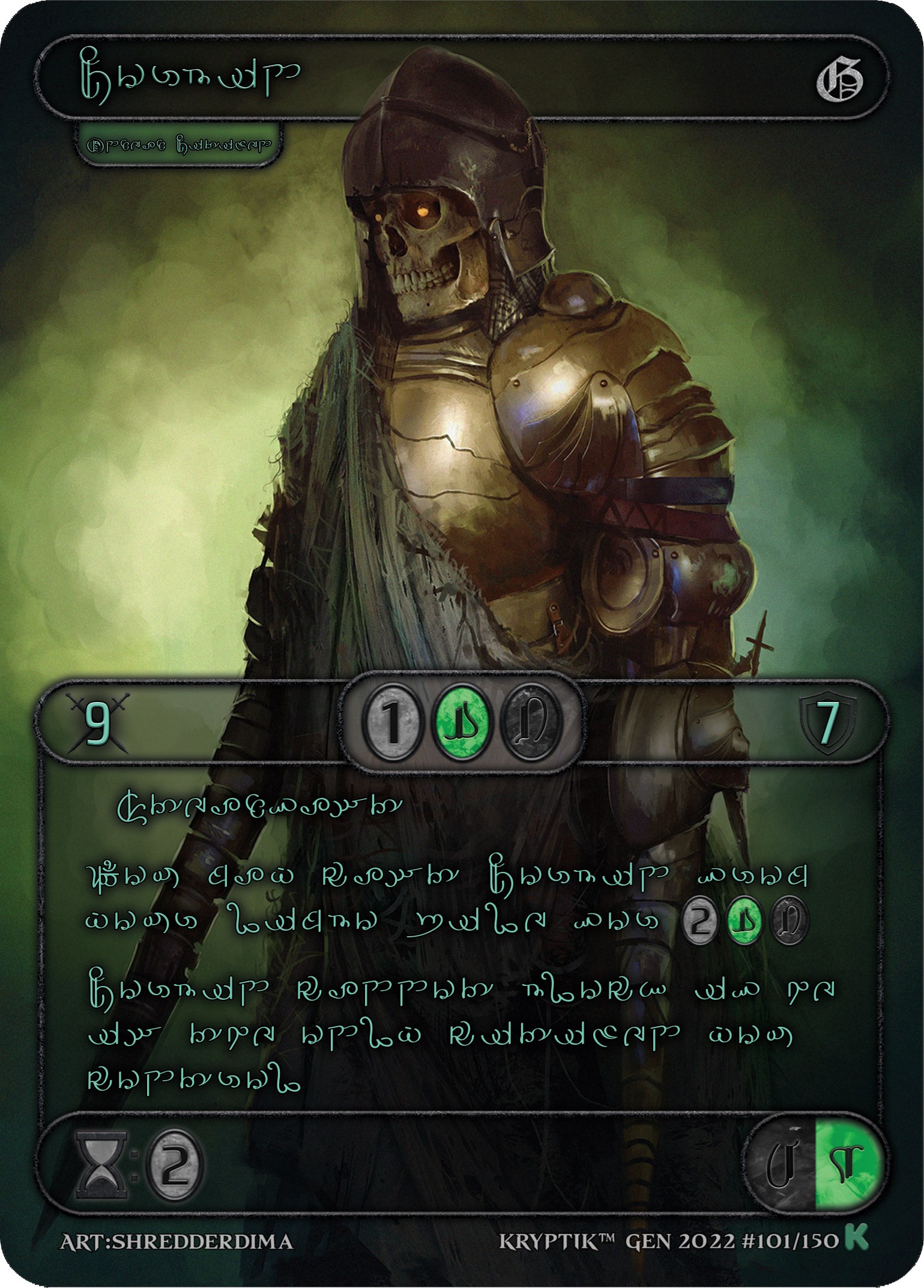 Corbin (Green Kryptik Language) - Genesis [Kickstarter] - Kryptik TCG