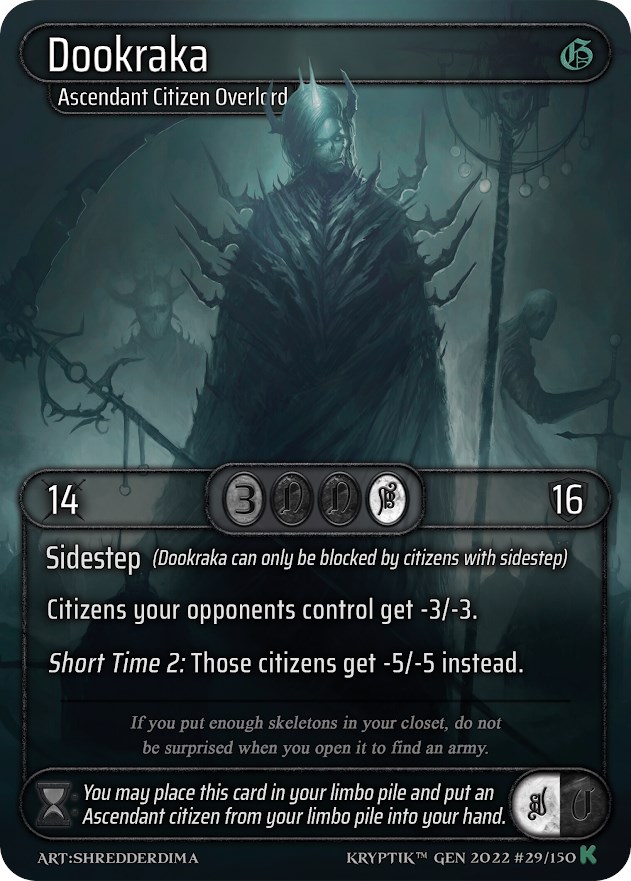 Dookraka - Genesis [Kickstarter] - Kryptik TCG