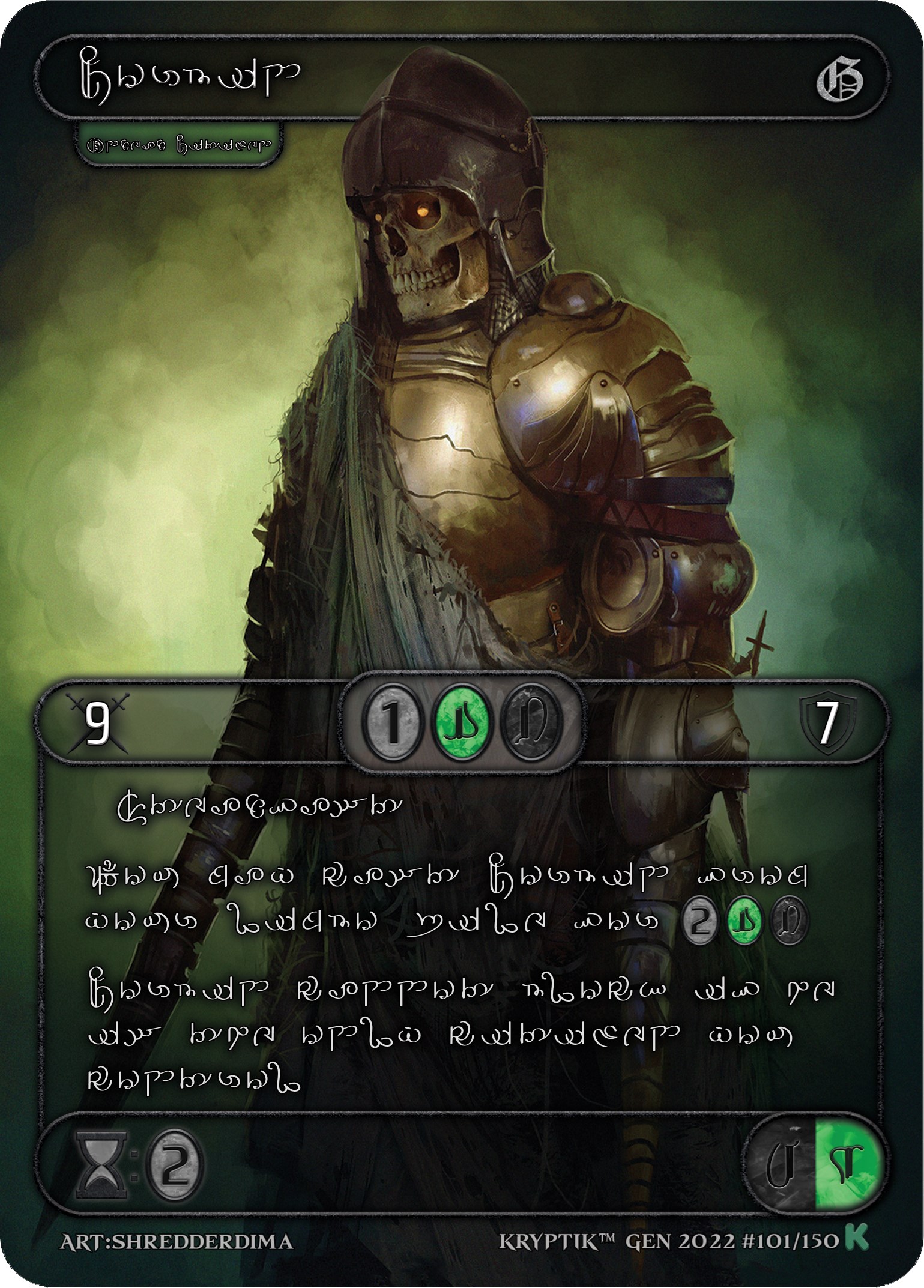 Corbin (Silver Kryptik Language) - Genesis [Kickstarter] - Kryptik TCG