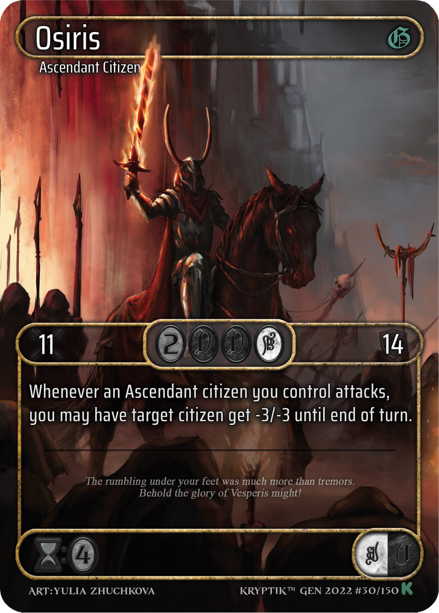 Osiris (Box Topper) - Genesis [Kickstarter] - Kryptik TCG