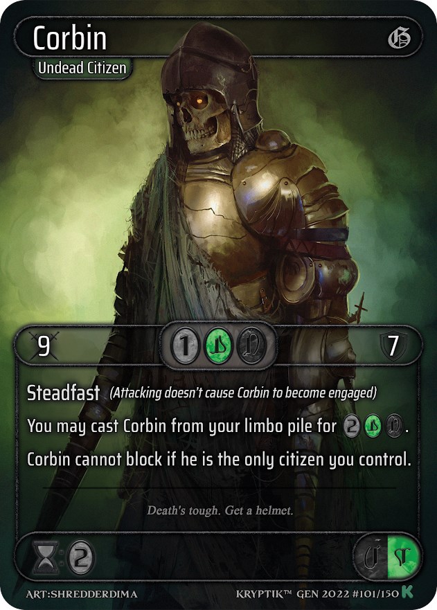 Corbin - Genesis [Kickstarter] - Kryptik TCG