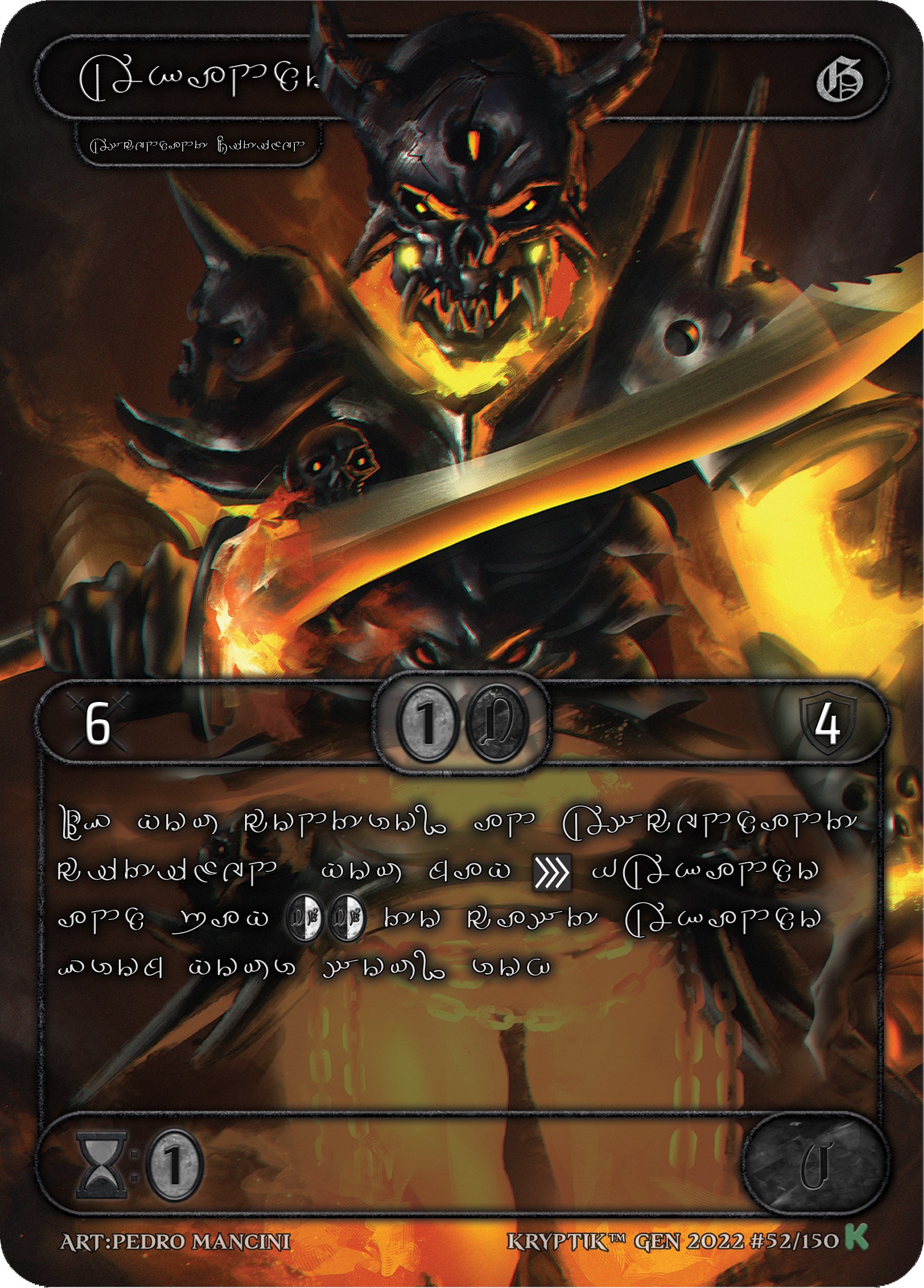 Akando (Silver Kryptik Language) - Genesis [Kickstarter] - Kryptik TCG