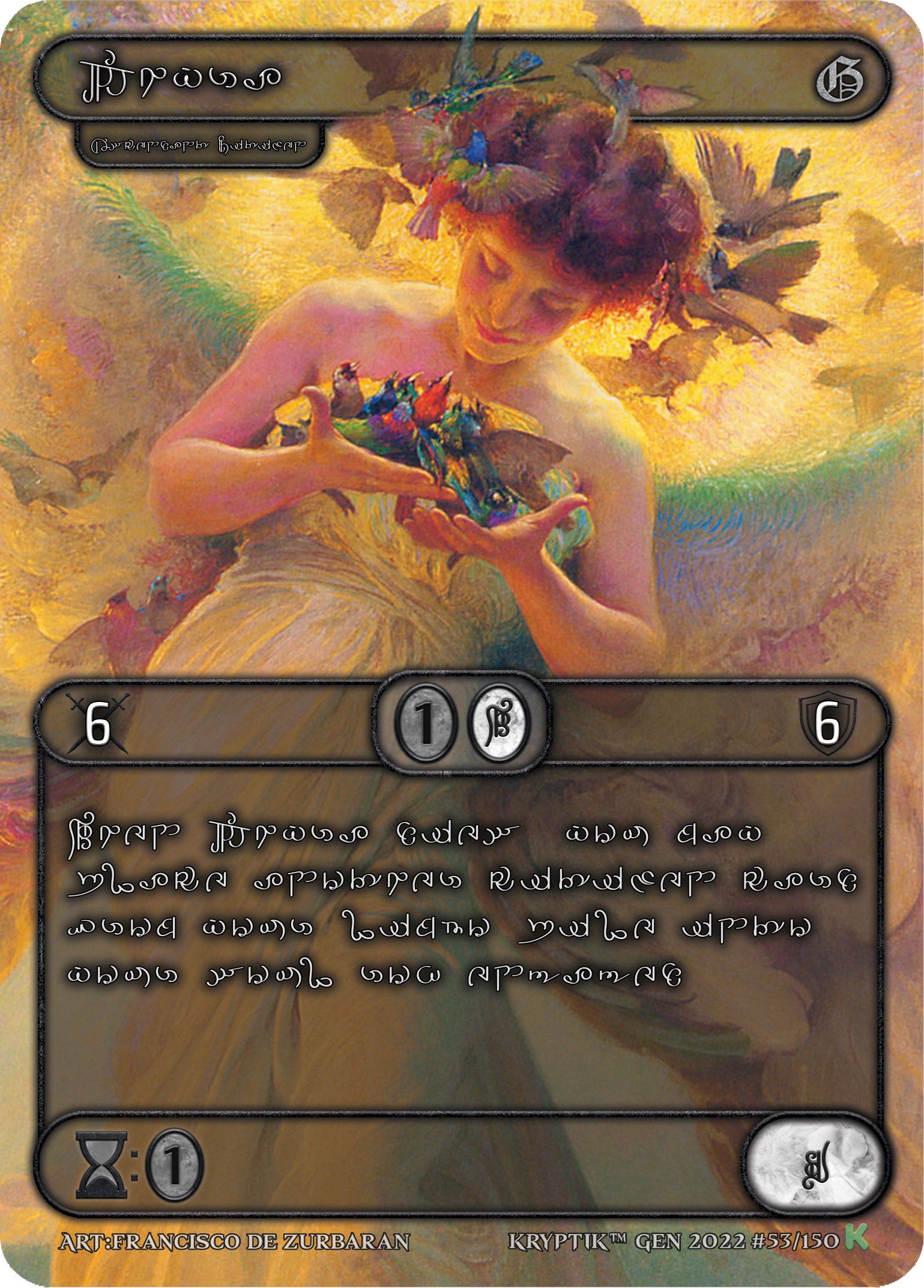 Thyra (Green Kryptik Language) - Genesis [Kickstarter] - Kryptik TCG