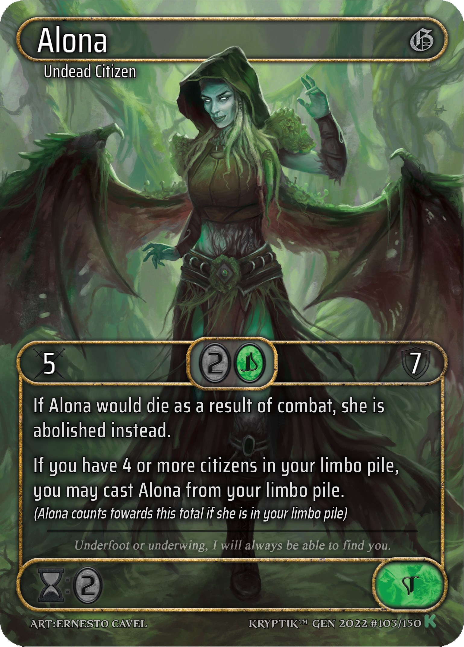 Alona (Box Topper) - Genesis [Kickstarter] - Kryptik TCG