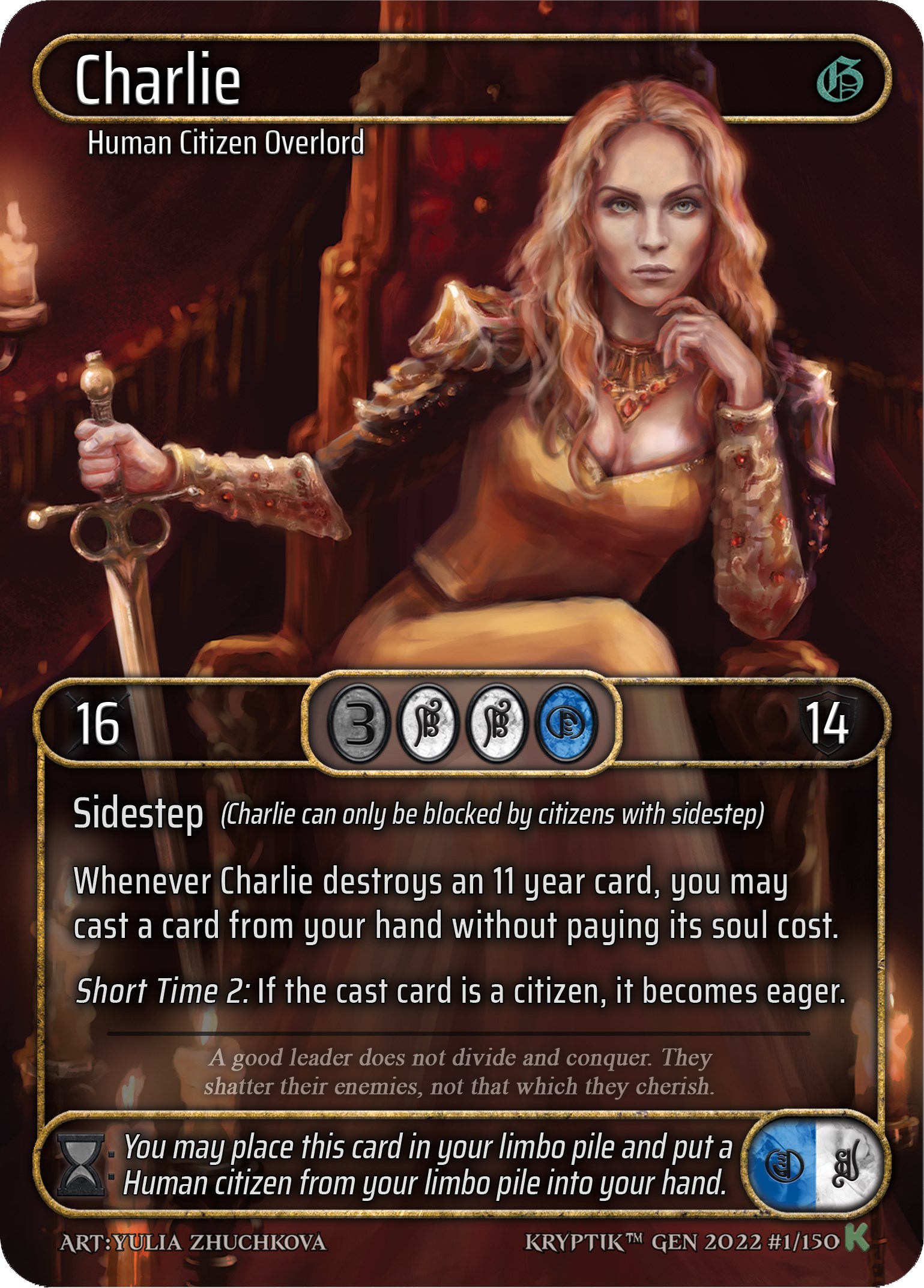 Charlie (Box Topper) - Genesis [Kickstarter] - Kryptik TCG