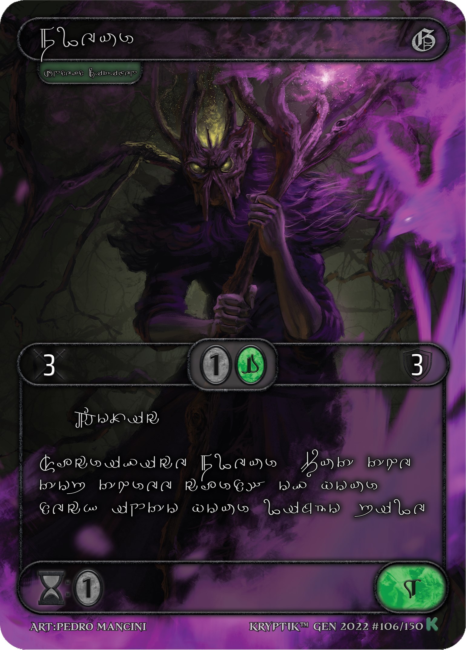 Fleur (Silver Kryptik Language) - Genesis [Kickstarter] - Kryptik TCG