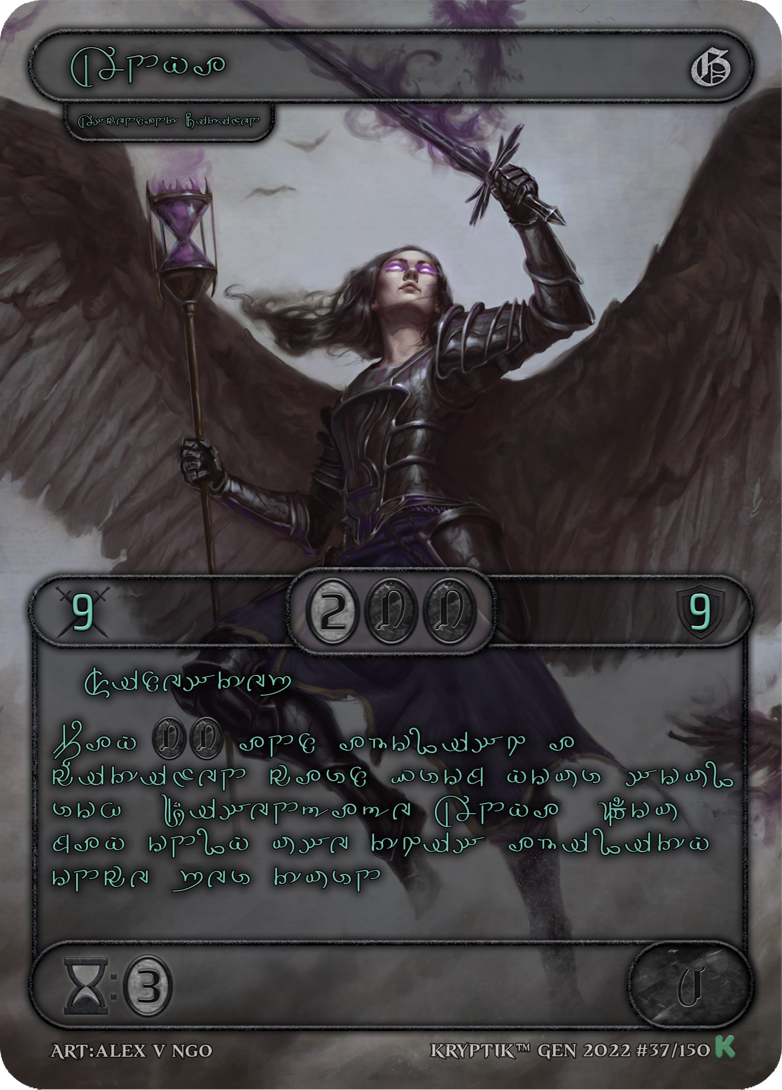 Anya (Green Kryptik Language) - Genesis [Kickstarter] - Kryptik TCG