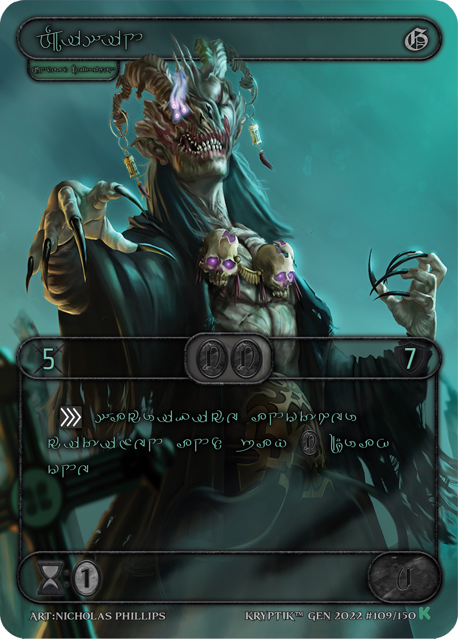 Oisin (Green Kryptik Language) - Genesis [Kickstarter] - Kryptik TCG