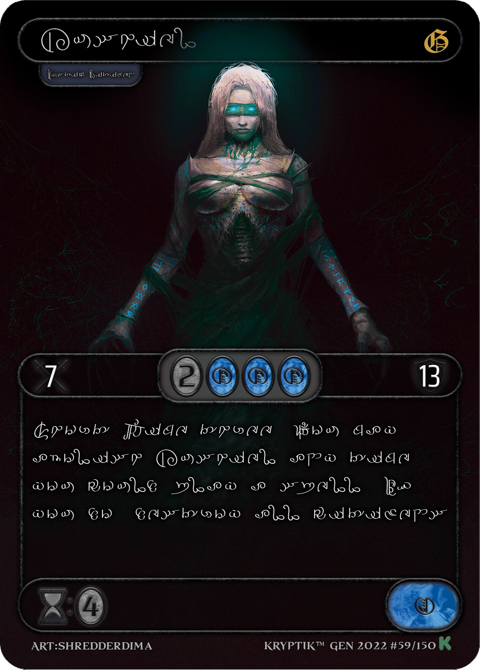 Kushiel (Silver Kryptik Language) - Genesis [Kickstarter] - Kryptik TCG