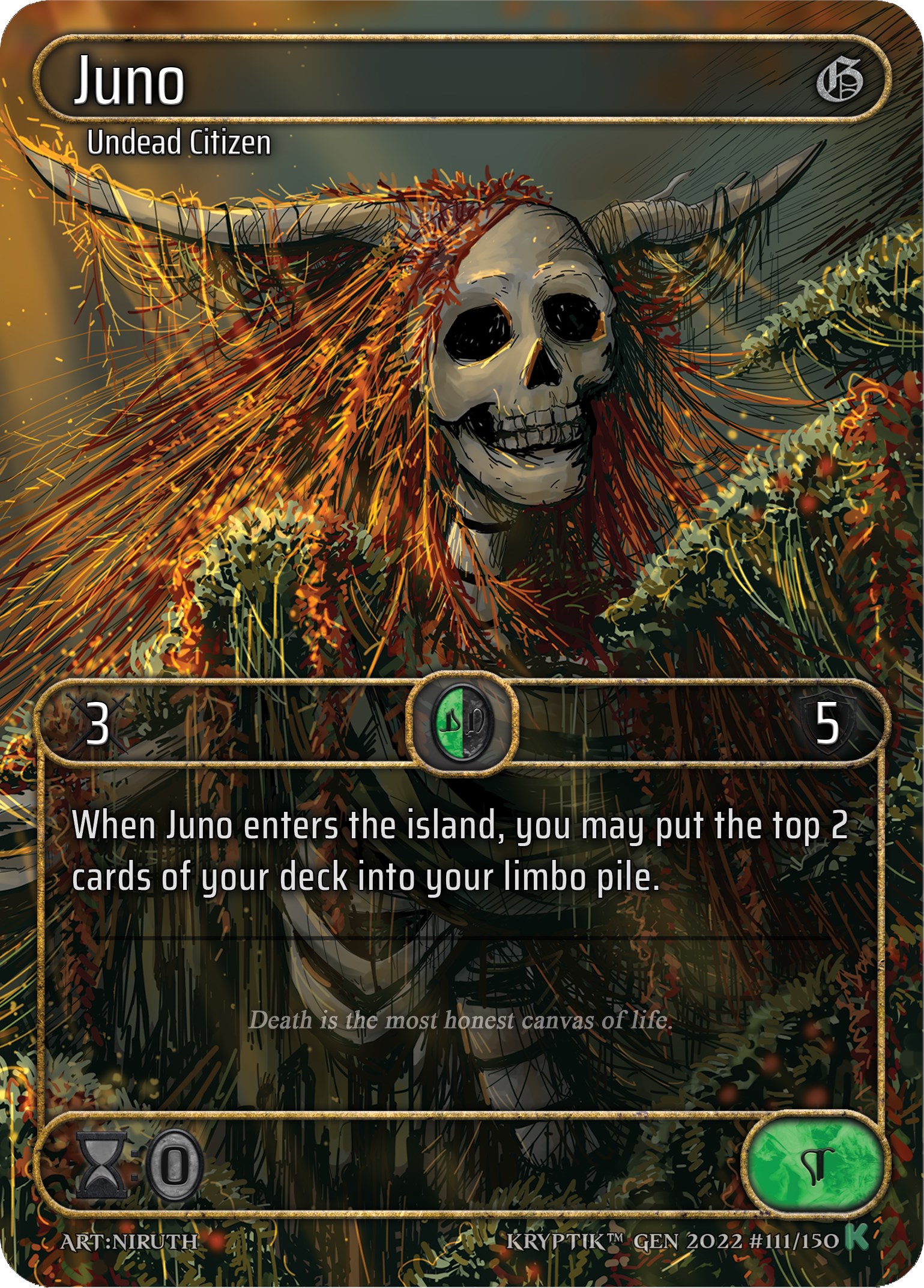 Juno (Box Topper) - Genesis [Kickstarter] - Kryptik TCG