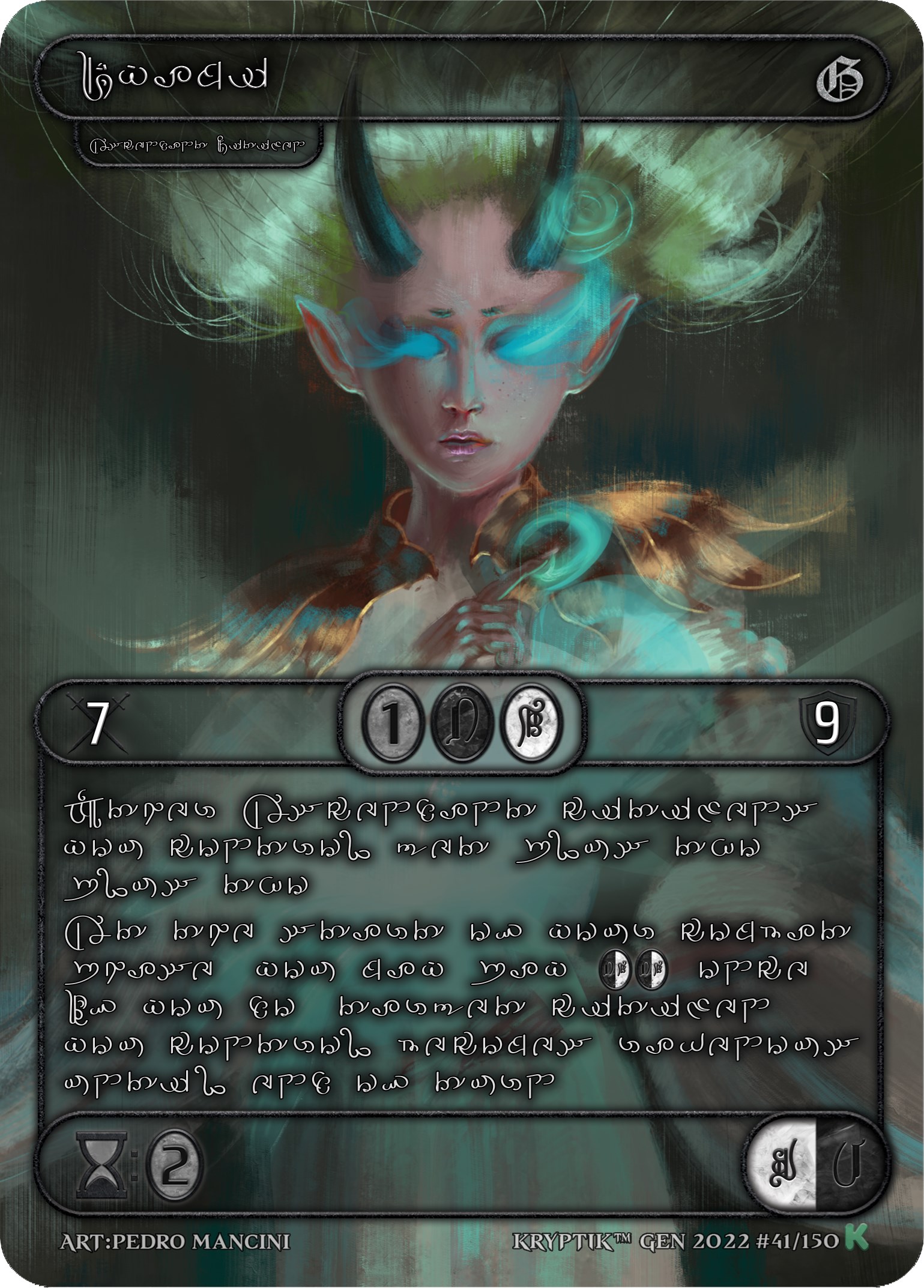 Dyami (Silver Kryptik Language) - Genesis [Kickstarter] - Kryptik TCG