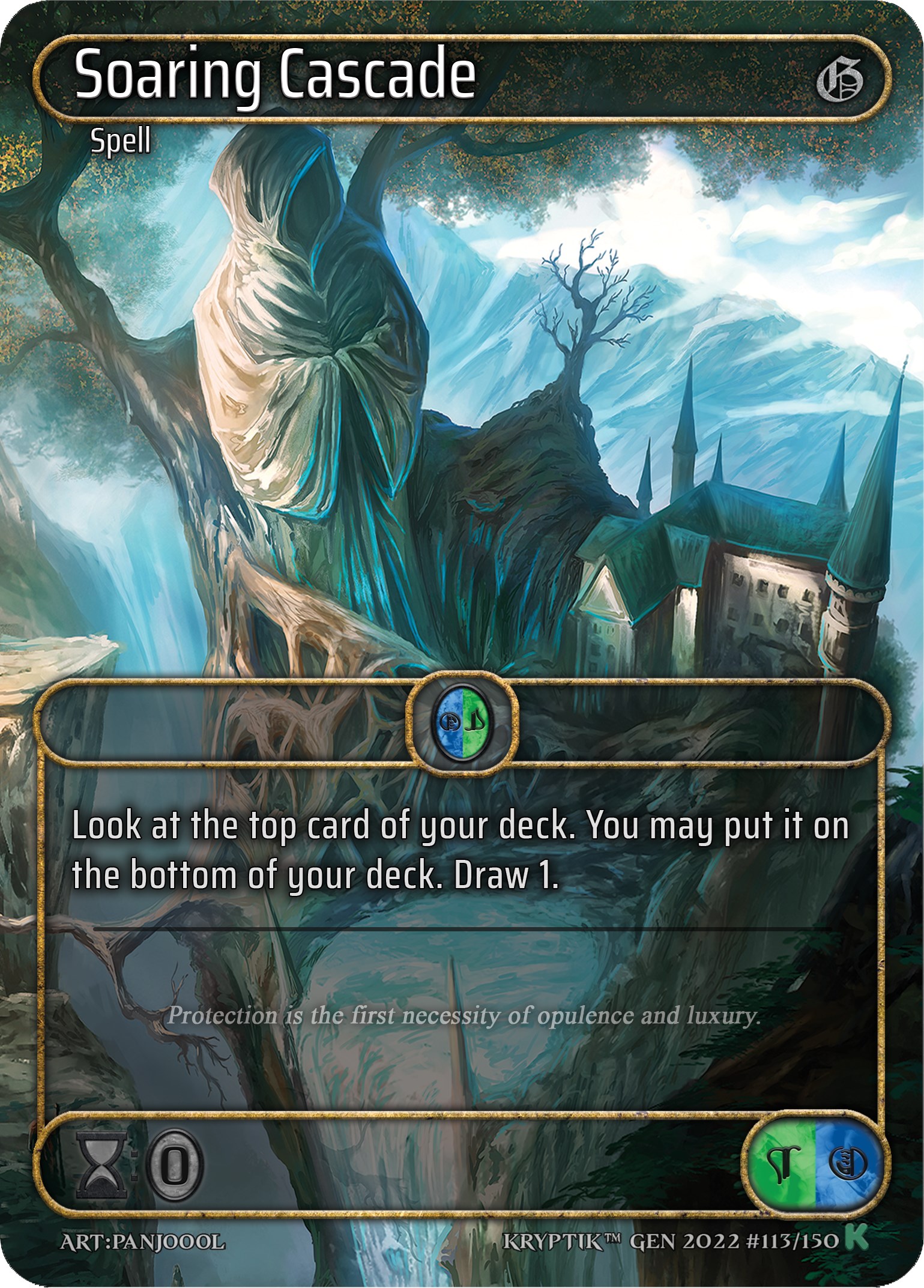 Soaring Cascade (Box Topper) - Genesis [Kickstarter] - Kryptik TCG