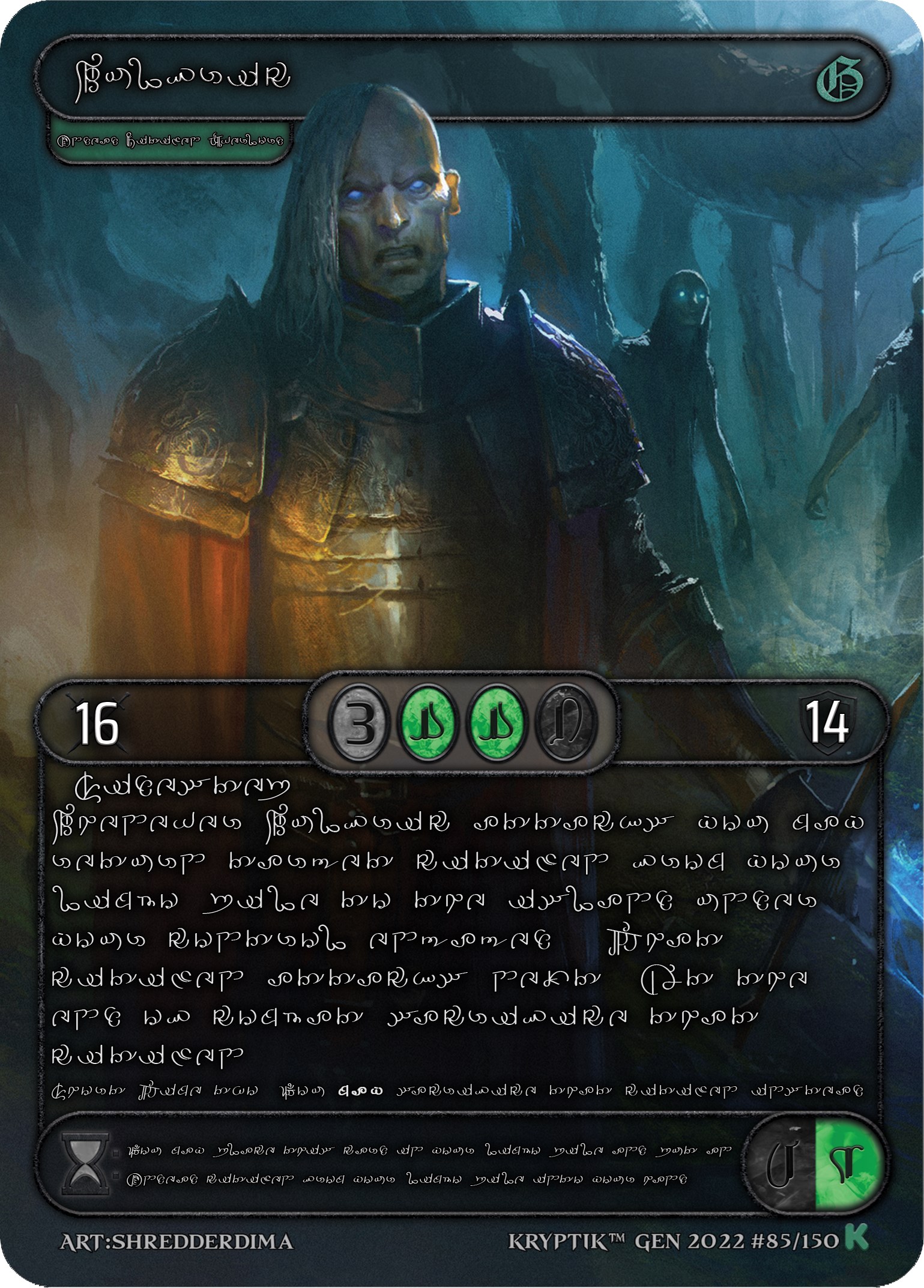 Wulfric (Silver Kryptik Language) - Genesis [Kickstarter] - Kryptik TCG