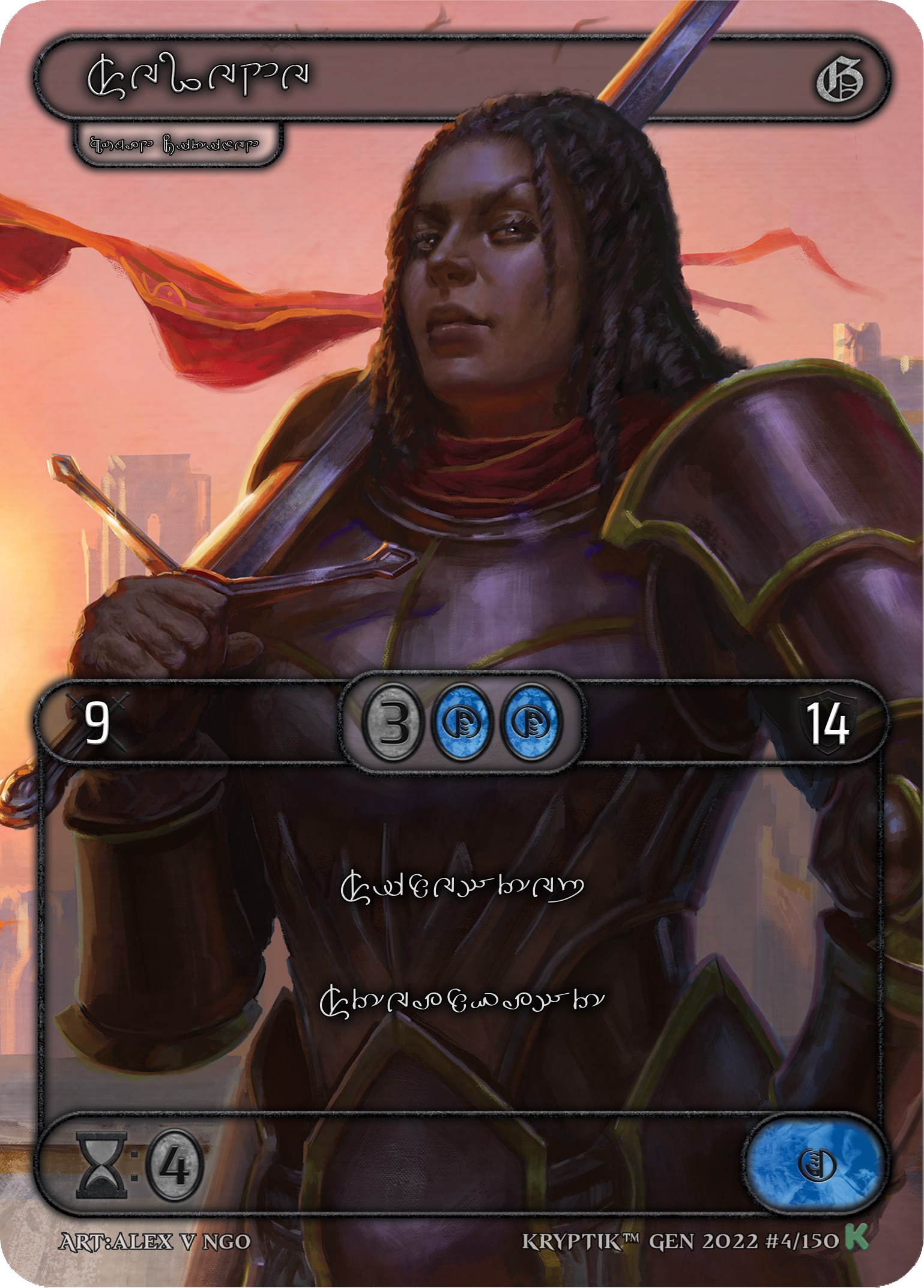 Selene (Silver Kryptik Language) - Genesis [Kickstarter] - Kryptik TCG