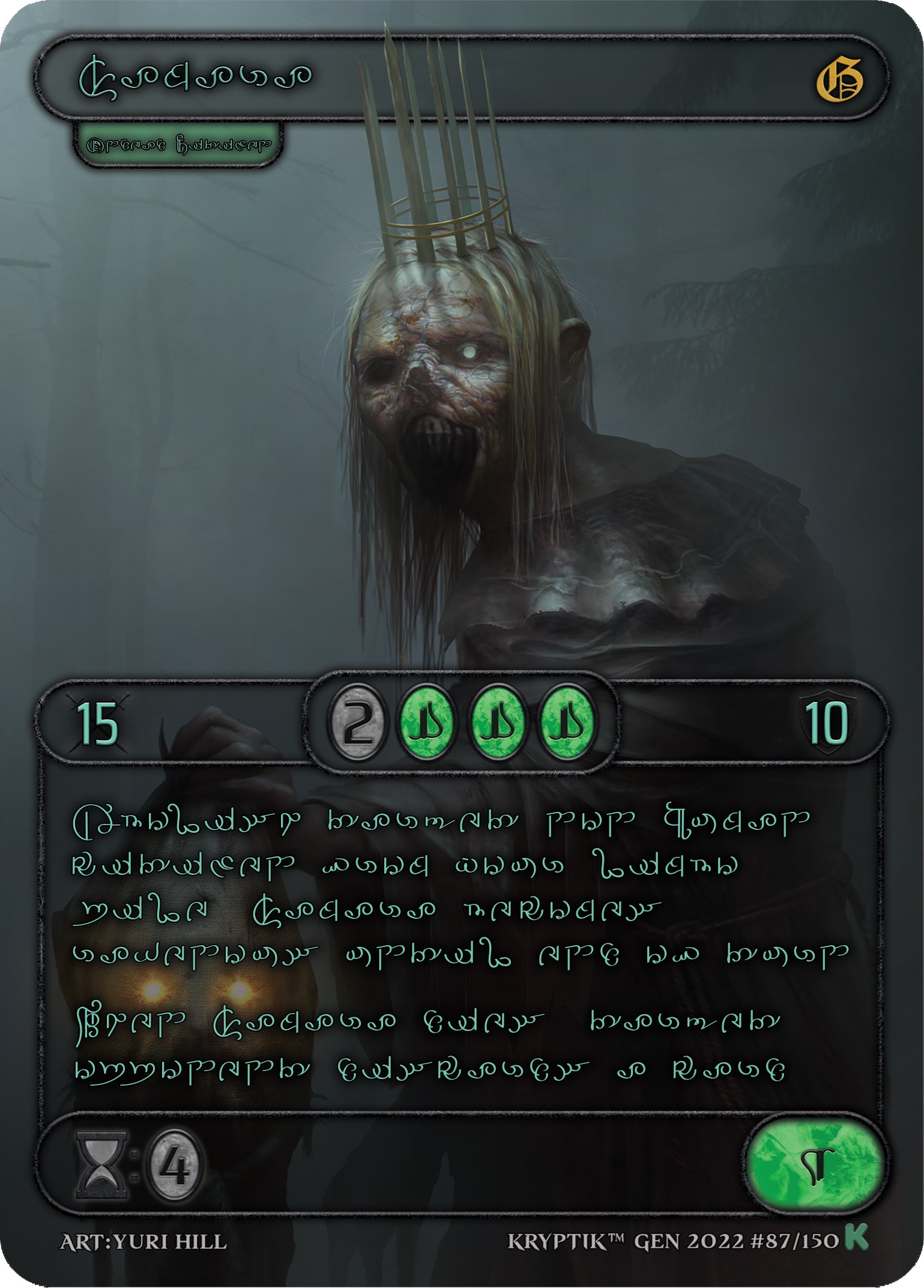 Samara (Green Kryptik Language) - Genesis [Kickstarter] - Kryptik TCG