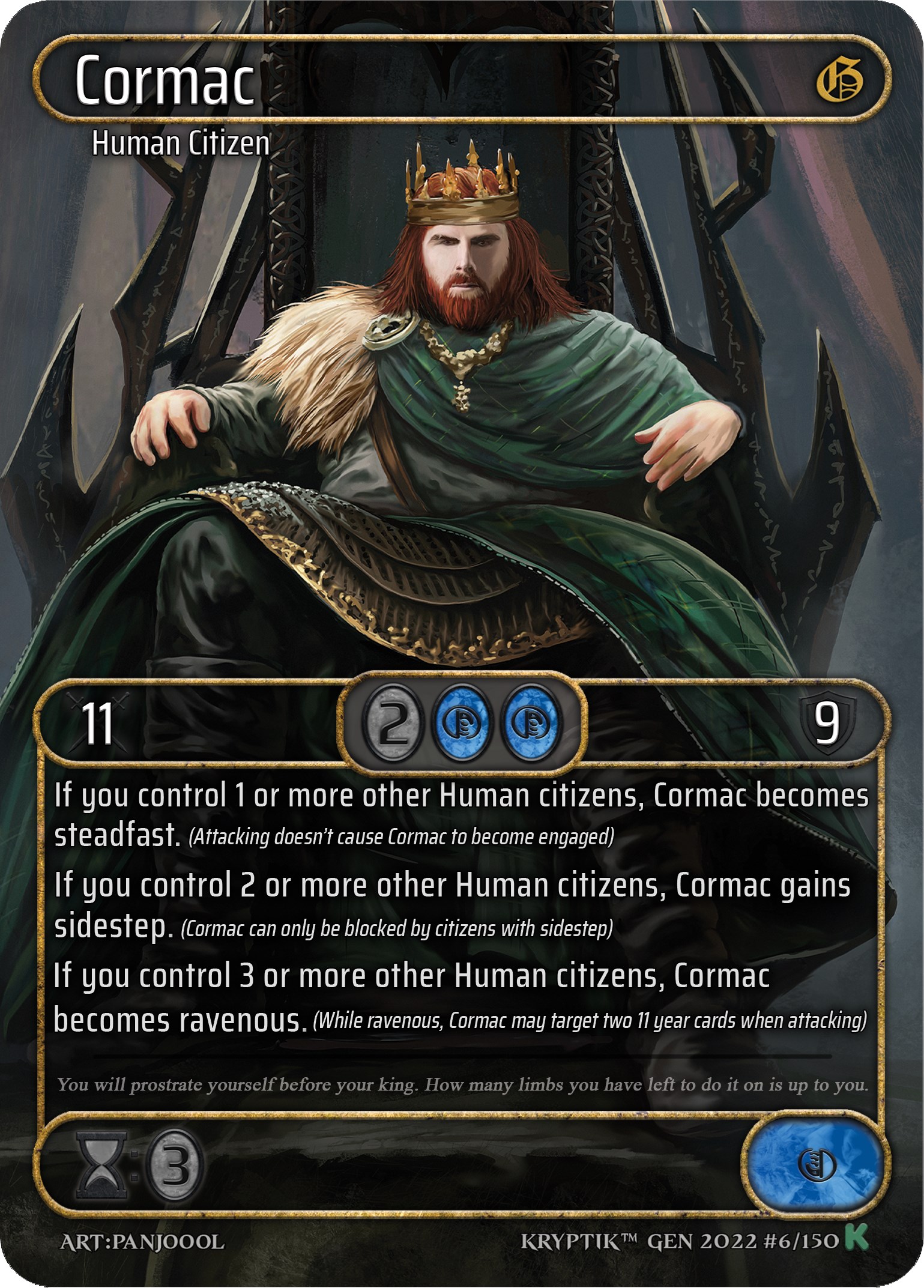 Cormac (Box Topper) - Genesis [Kickstarter] - Kryptik TCG