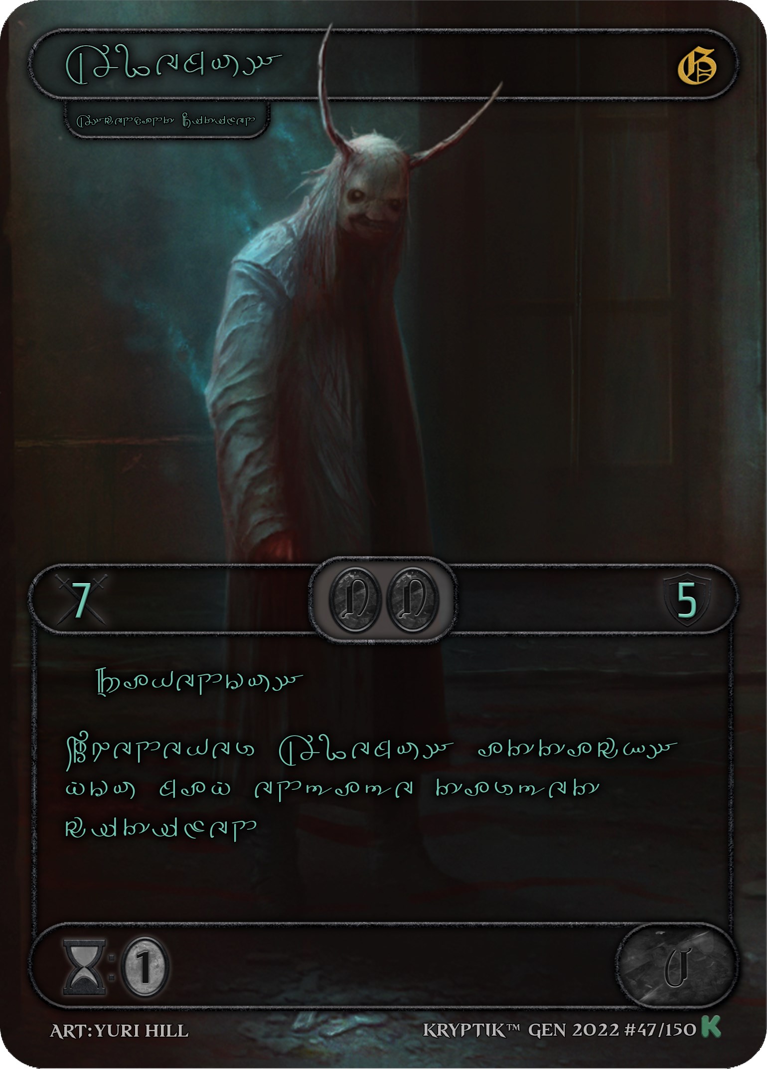 Alemus (Green Kryptik Language) - Genesis [Kickstarter] - Kryptik TCG