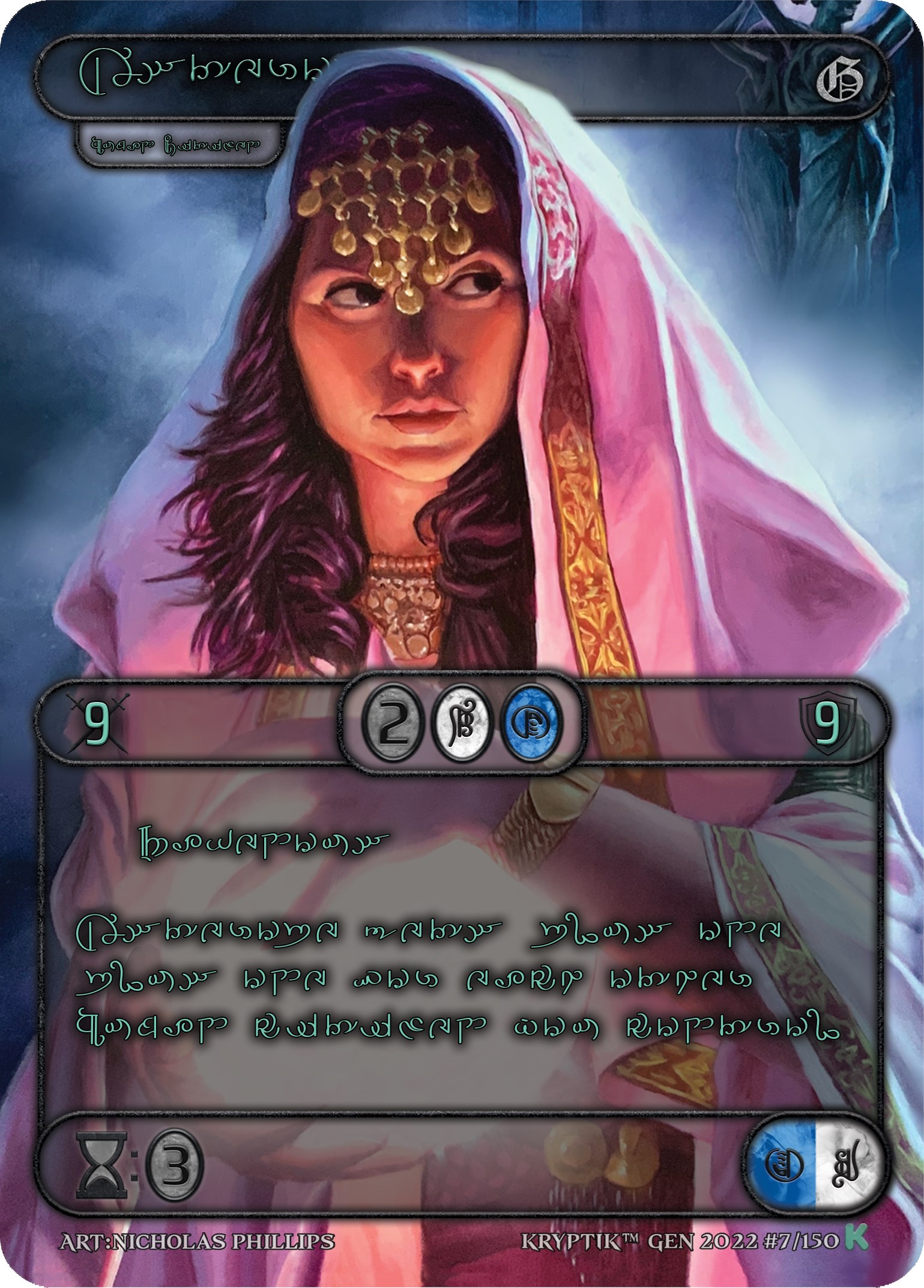Asterope (Green Kryptik Language) - Genesis [Kickstarter] - Kryptik TCG