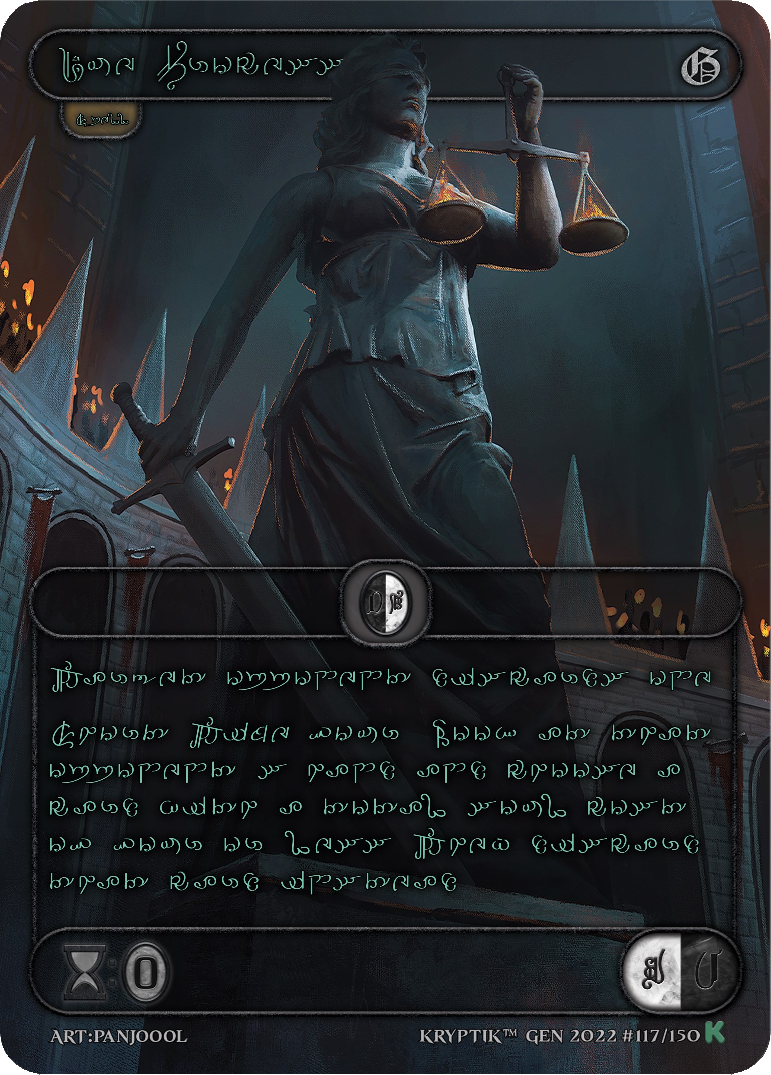 Due Process (Green Kryptik Language) - Genesis [Kickstarter] - Kryptik TCG