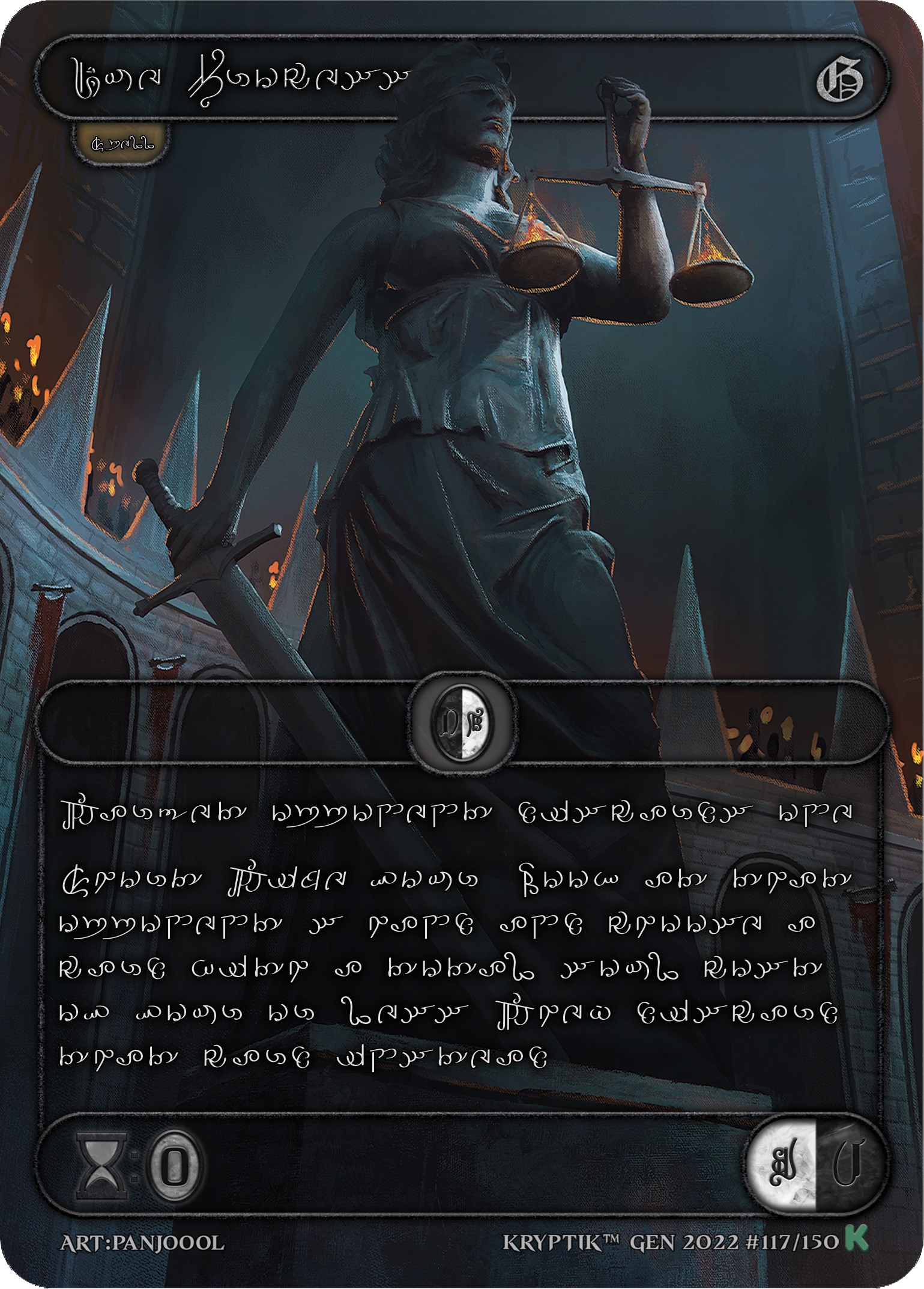 Due Process (Silver Kryptik Language) - Genesis [Kickstarter] - Kryptik TCG