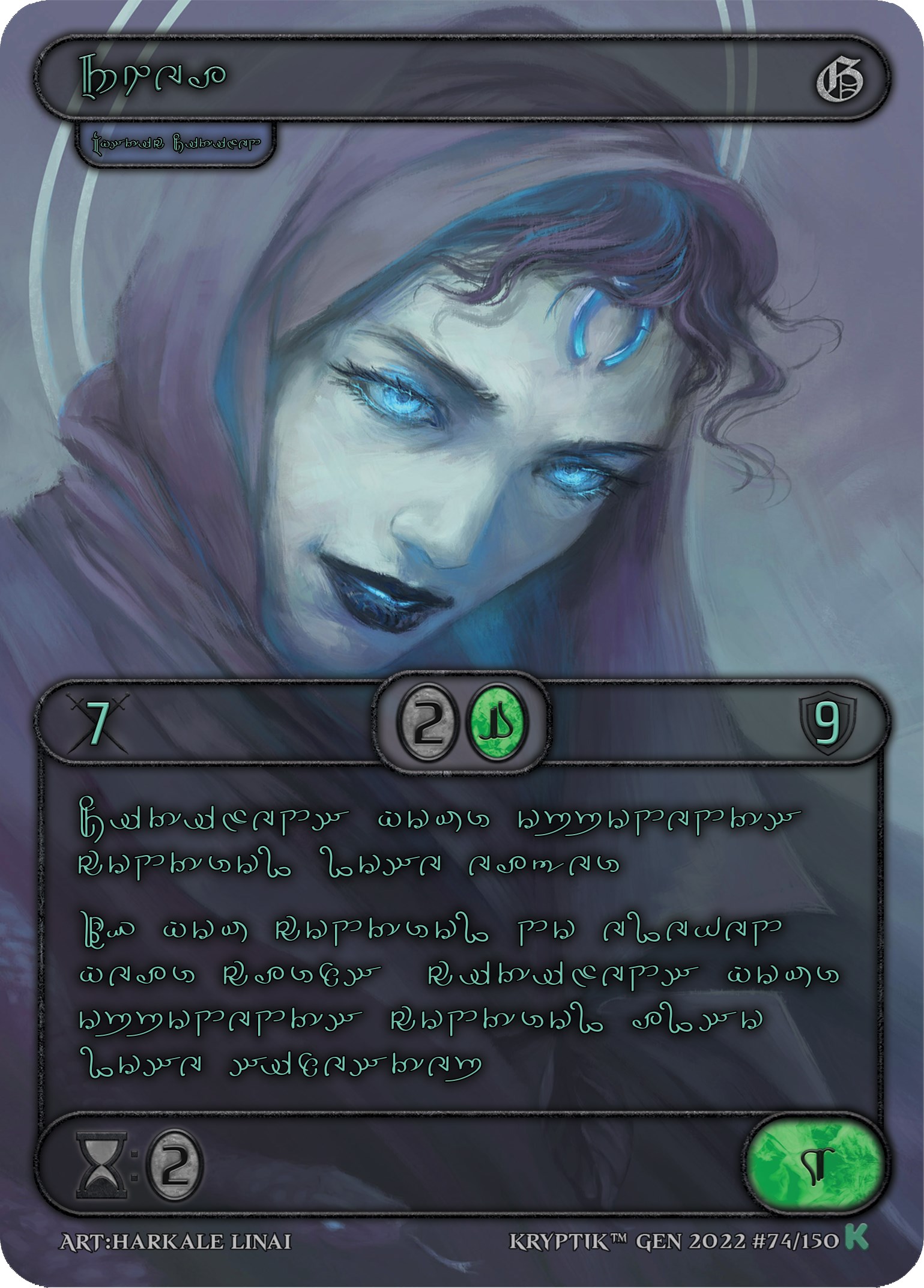 Rhea (Green Kryptik Language) - Genesis [Kickstarter] - Kryptik TCG