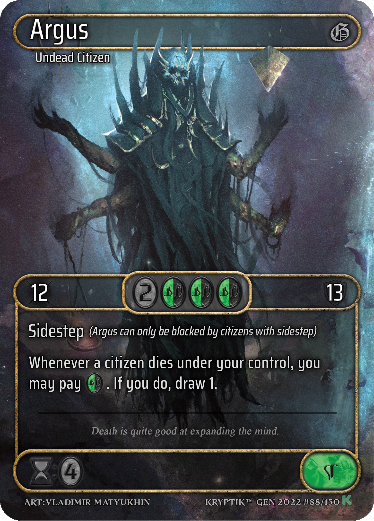 Argus (Box Topper) - Genesis [Kickstarter] - Kryptik TCG