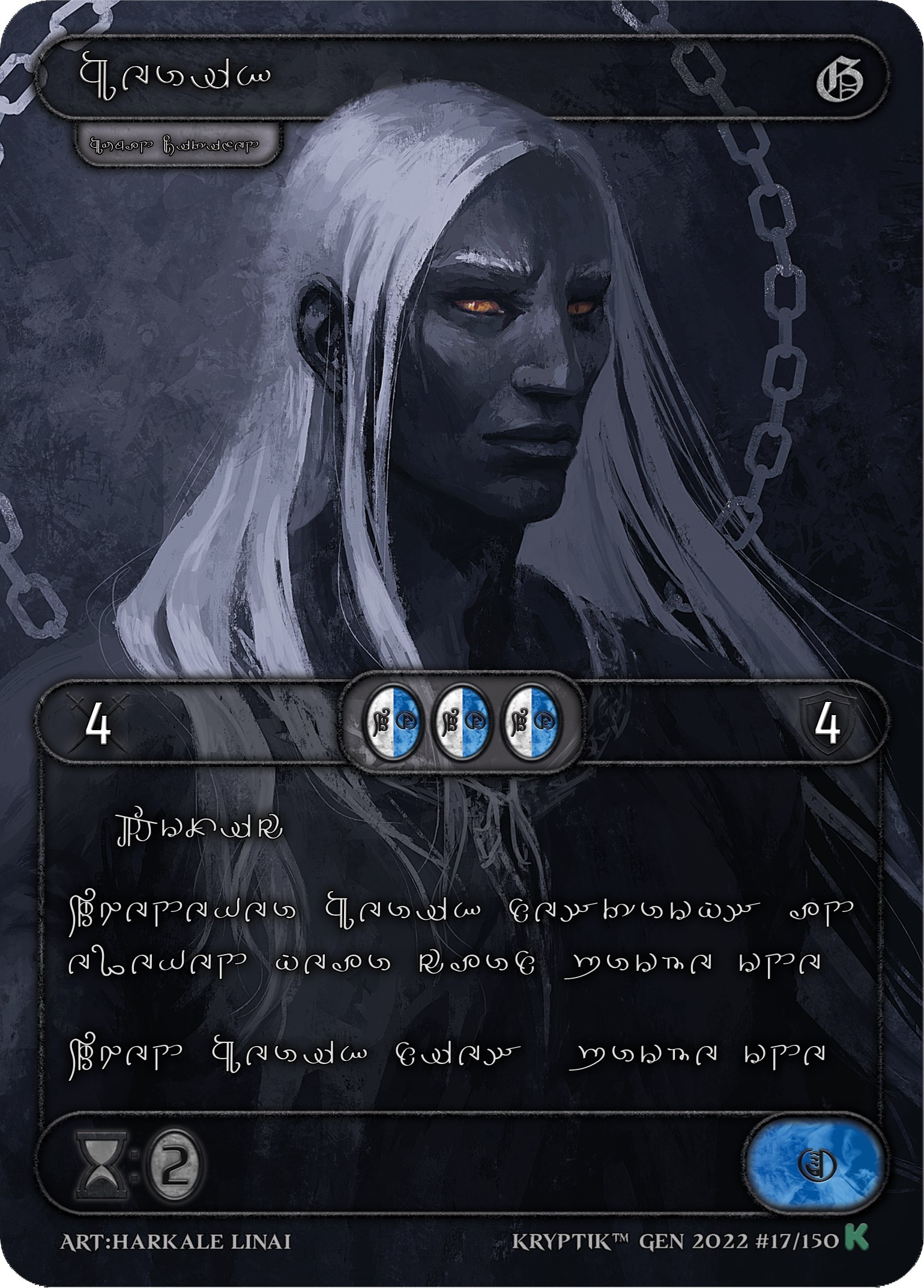 Herik (Silver Kryptik Language) - Genesis [Kickstarter] - Kryptik TCG
