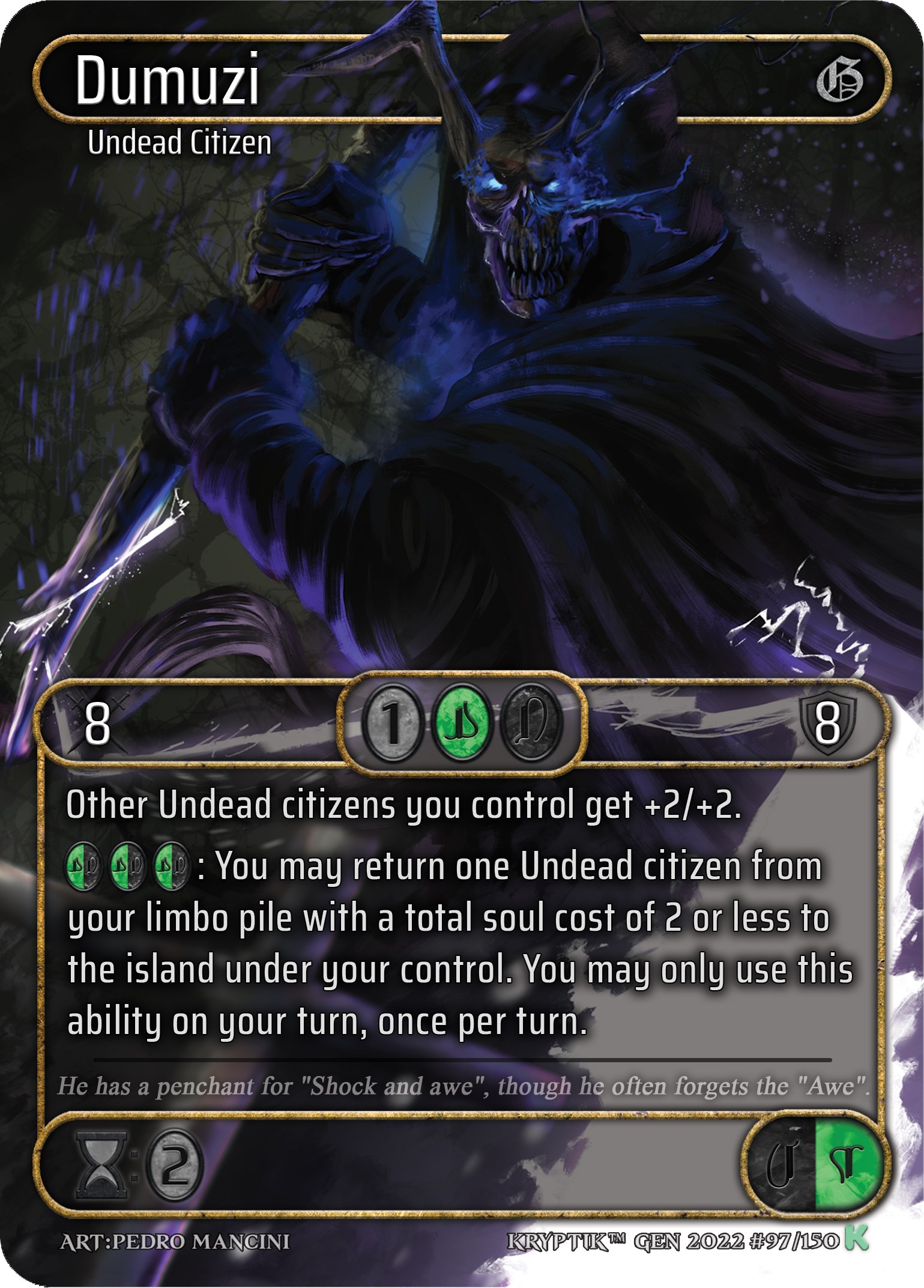 Dumuzi (Box Topper) - Genesis [Kickstarter] - Kryptik TCG