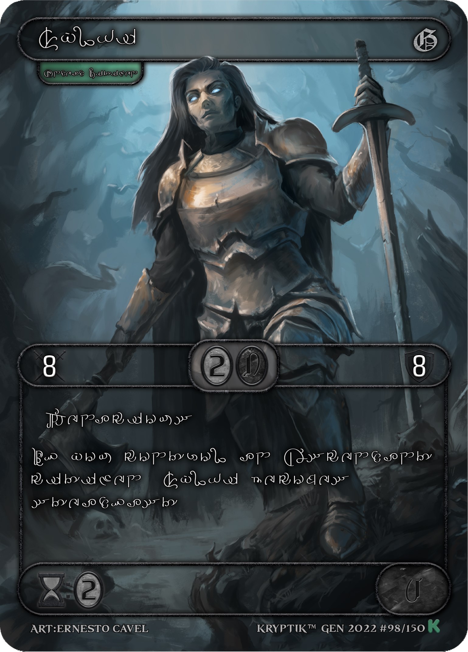 Sylvi (Silver Kryptik Language) - Genesis [Kickstarter] - Kryptik TCG