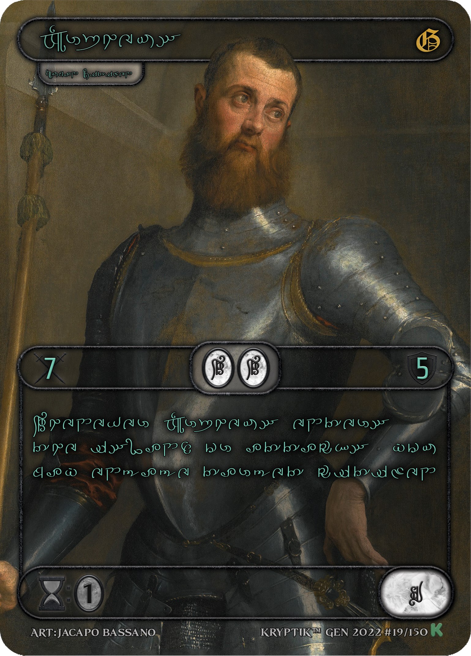 Orpheus (Green Kryptik Language) - Genesis [Kickstarter] - Kryptik TCG