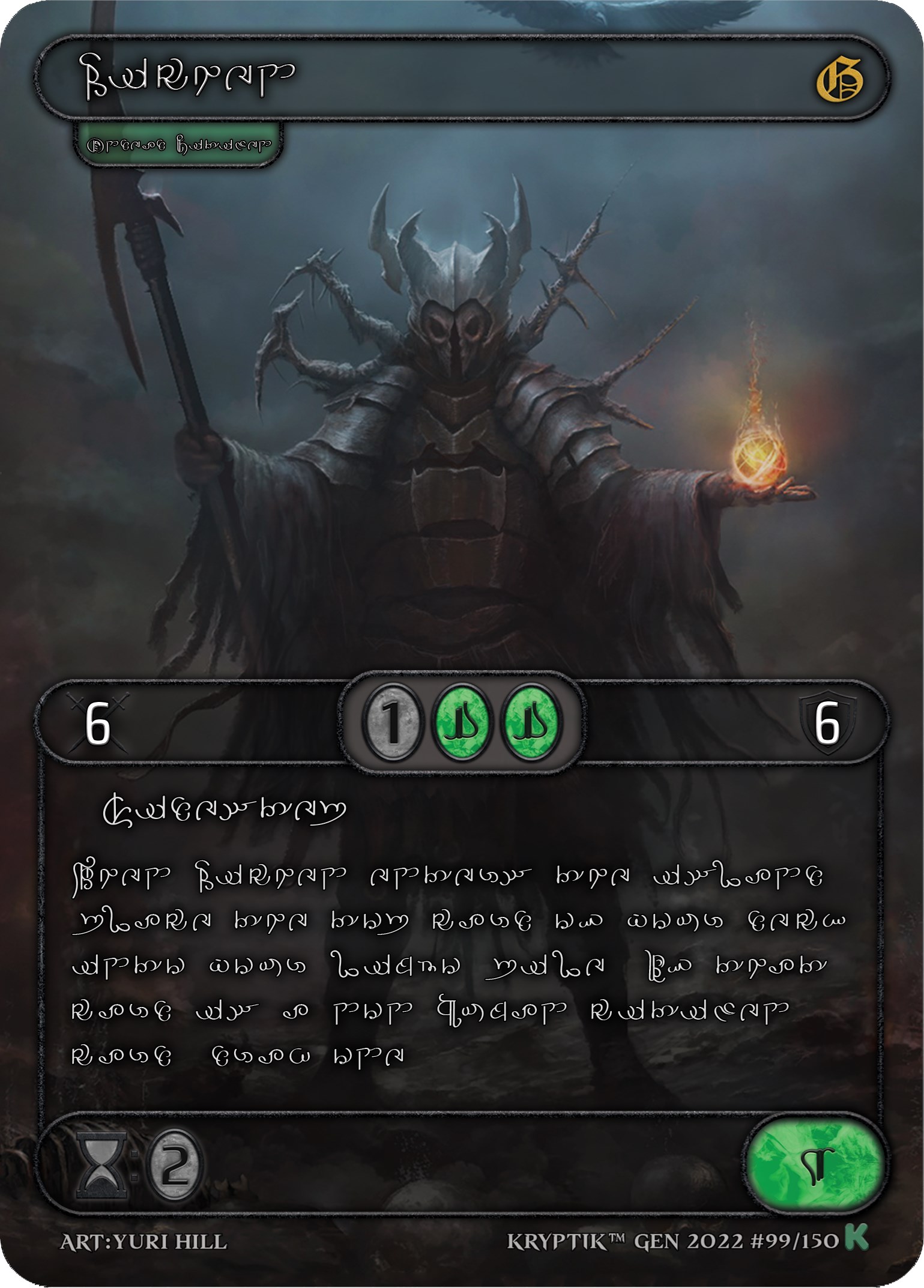 Lichen (Silver Kryptik Language) - Genesis [Kickstarter] - Kryptik TCG