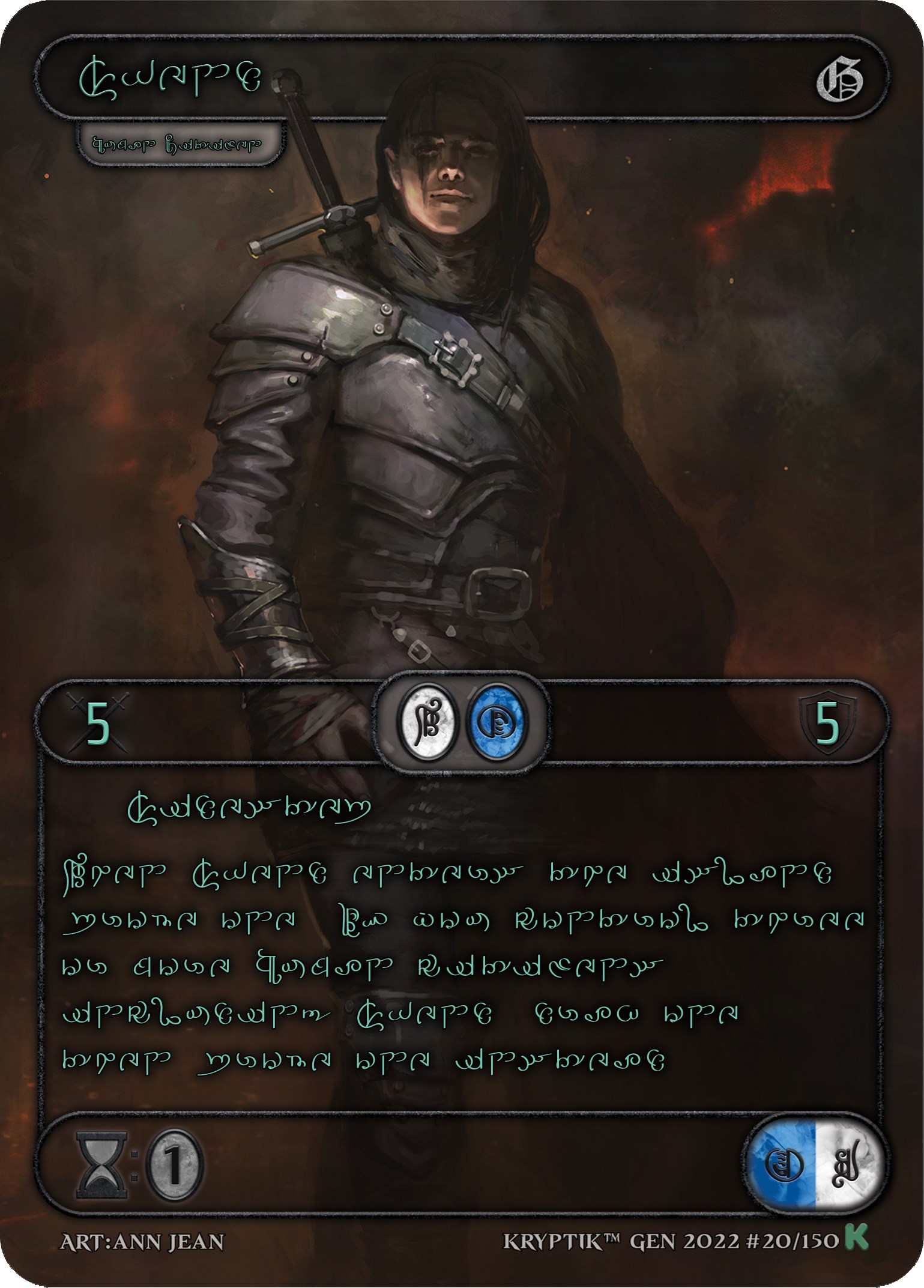 Svend (Green Kryptik Language) - Genesis [Kickstarter] - Kryptik TCG