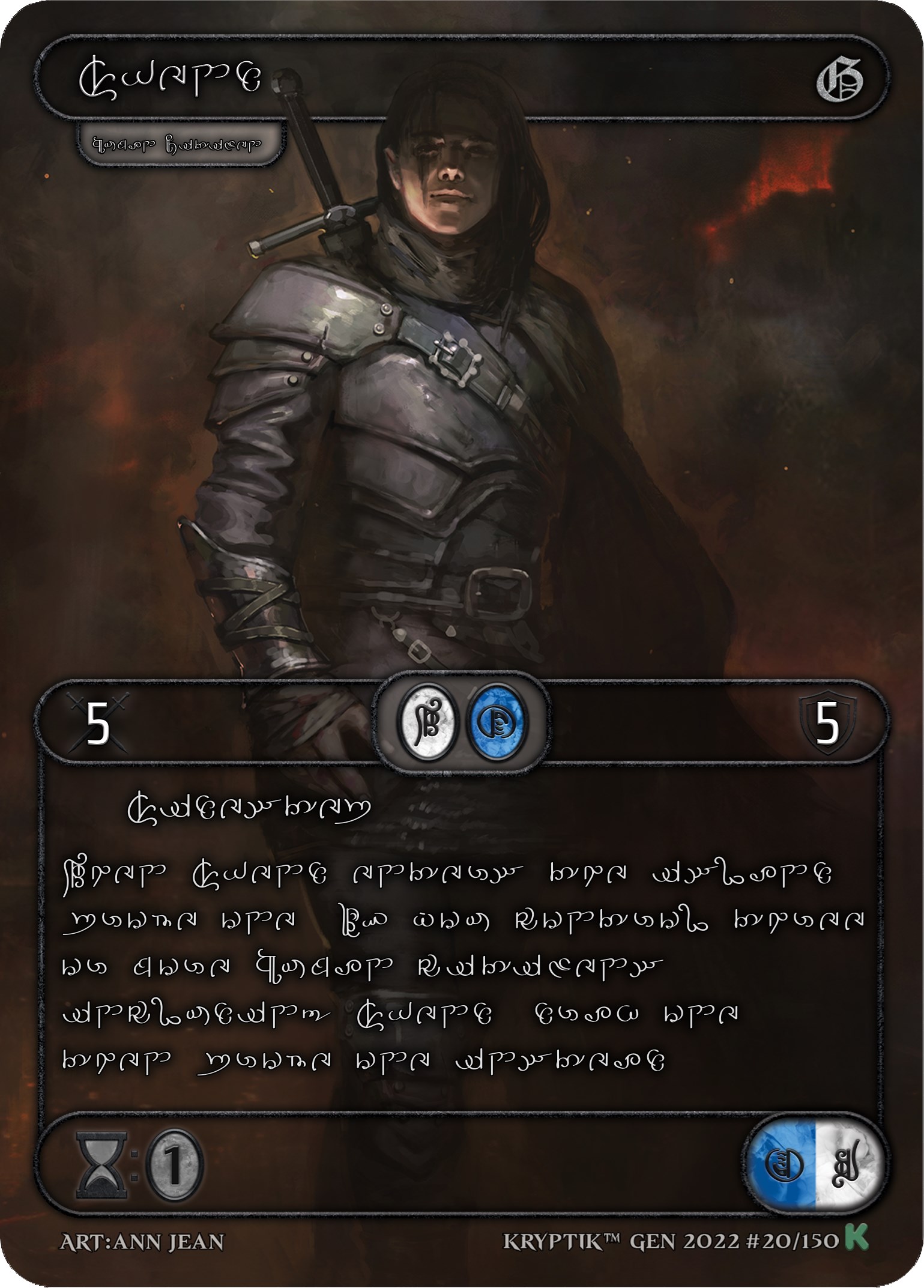 Svend (Silver Kryptik Language) - Genesis [Kickstarter] - Kryptik TCG