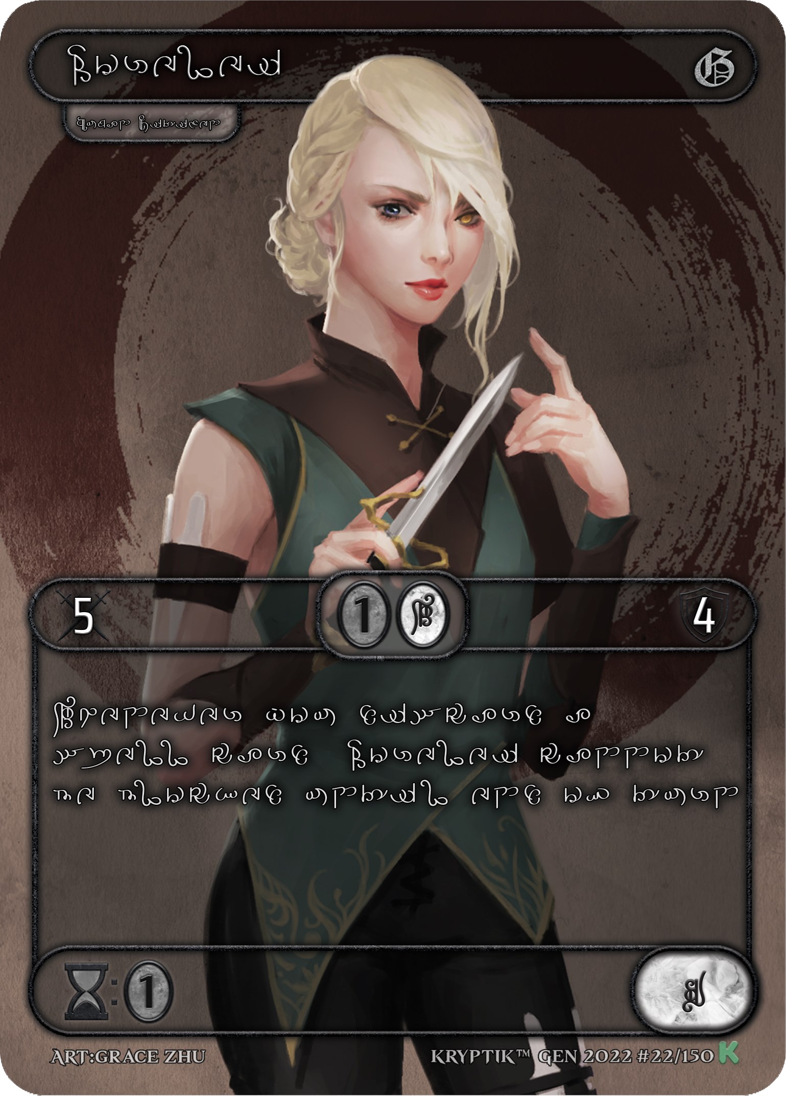 Lorelei (Silver Kryptik Language) - Genesis [Kickstarter] - Kryptik TCG