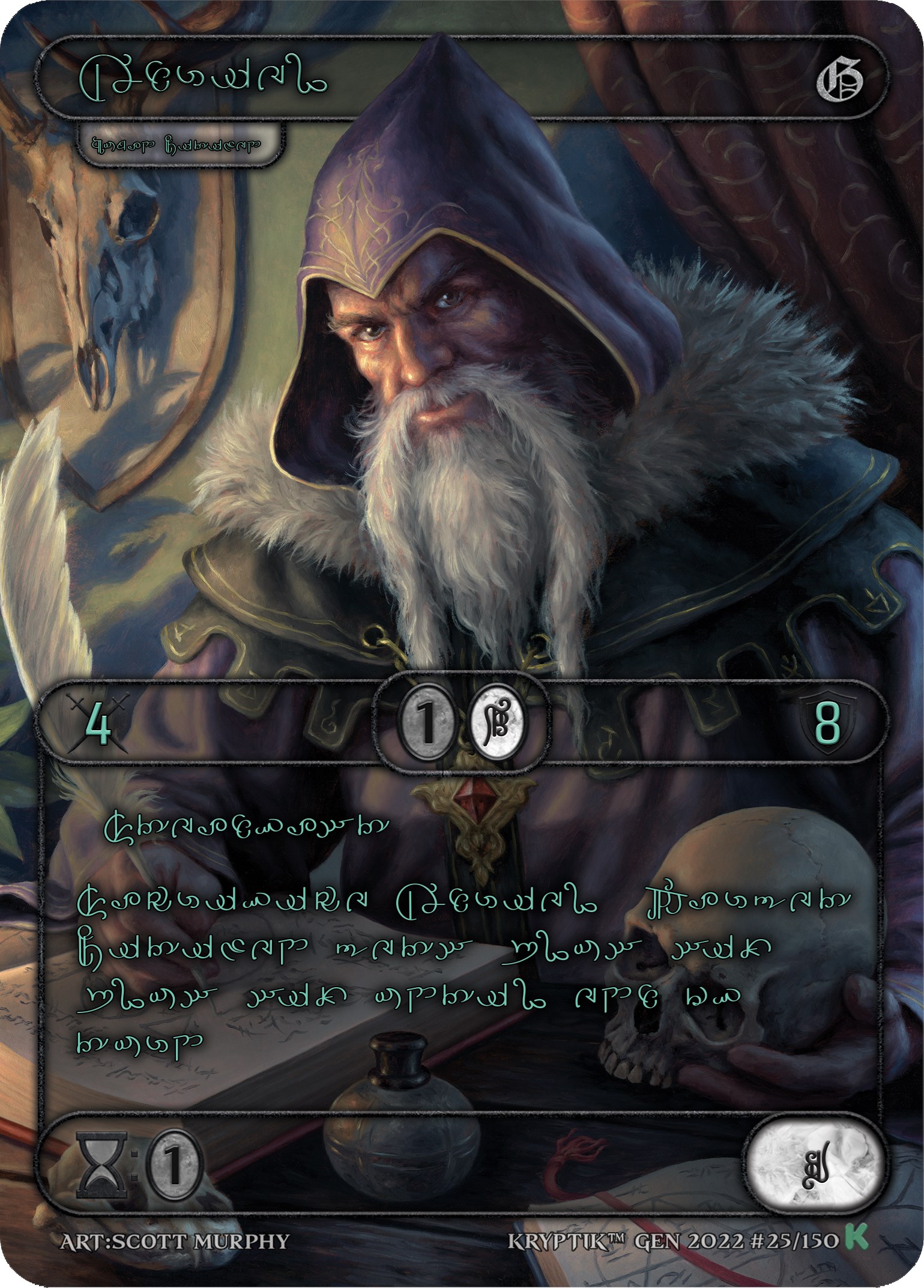 Adriel (Green Kryptik Language) - Genesis [Kickstarter] - Kryptik TCG