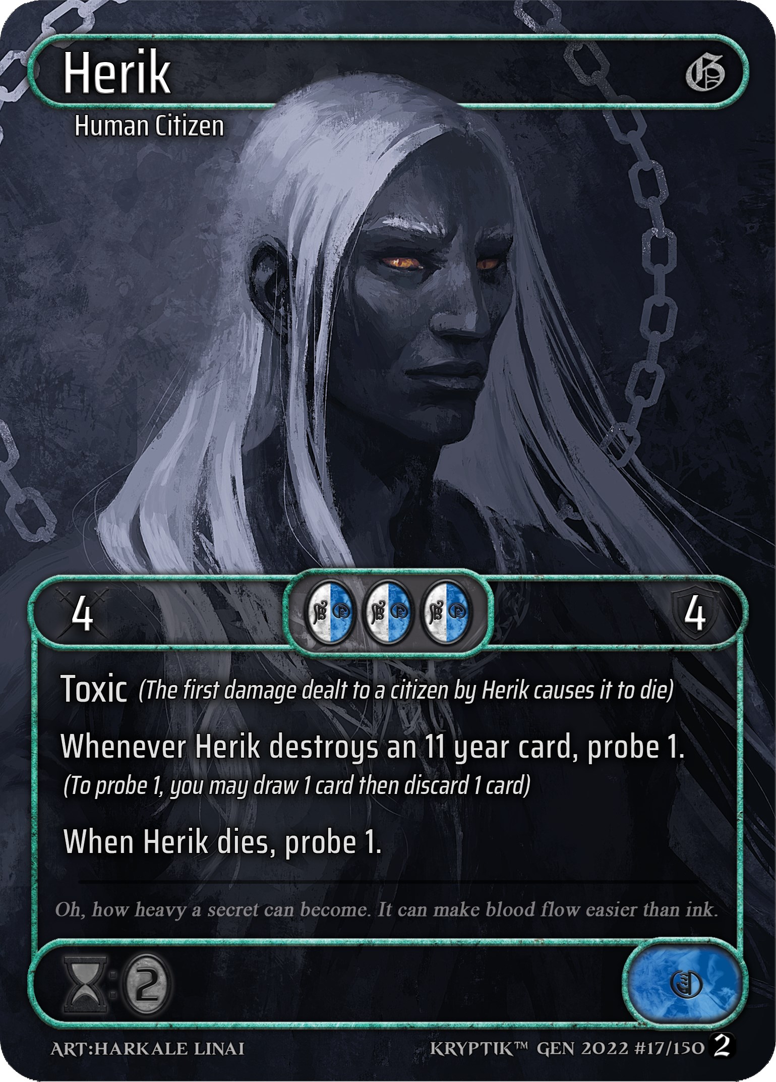 Herik (Box Topper) - Genesis [Wave 2] - Kryptik TCG