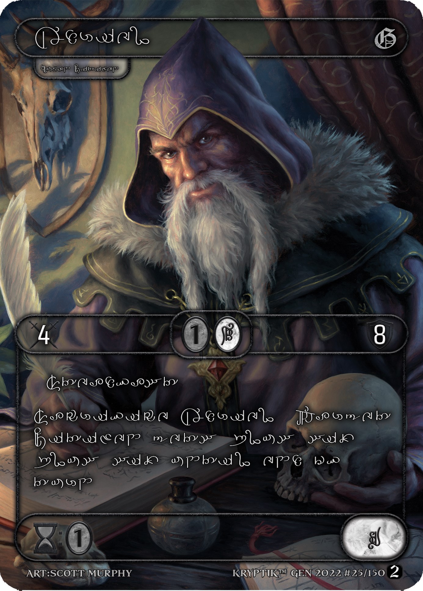 Adriel (Silver Kryptik Language) - Genesis [Wave 2] - Kryptik TCG