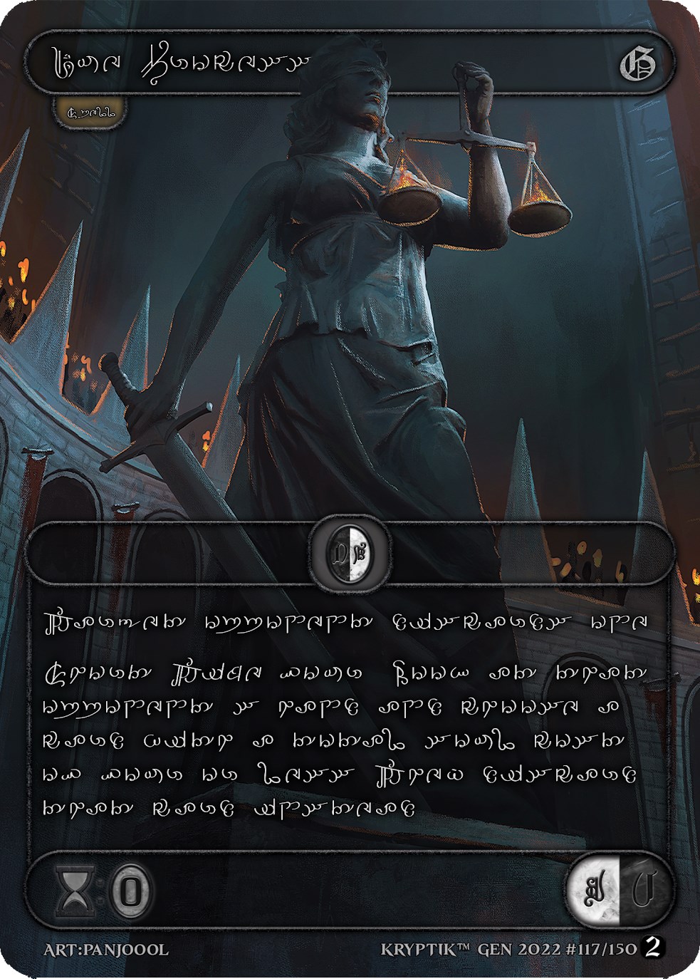 Due Process (Silver Kryptik Language) - Genesis [Wave 2] - Kryptik TCG