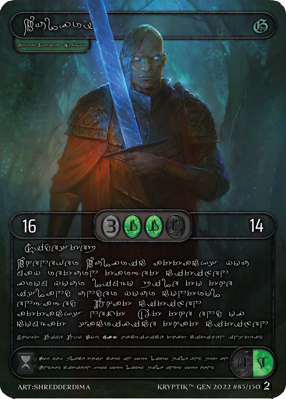 Wulfric (Silver Kryptik Language) - Genesis [Wave 2] - Kryptik TCG