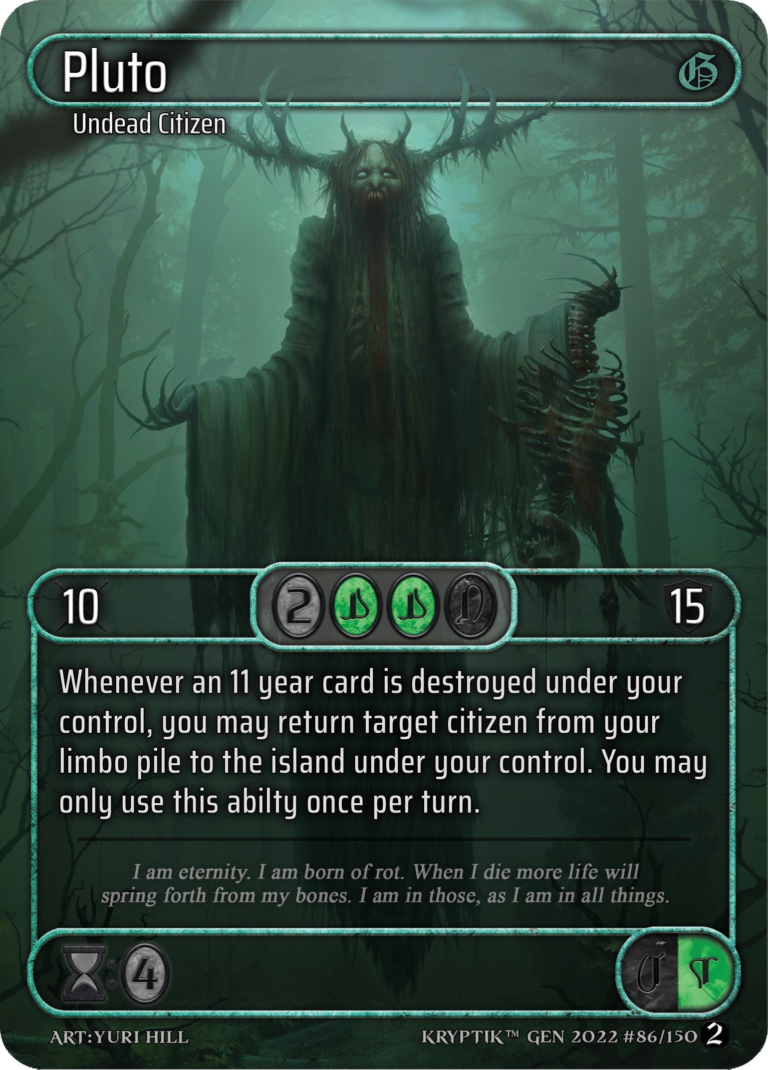 Pluto (Box Topper) - Genesis [Wave 2] - Kryptik TCG