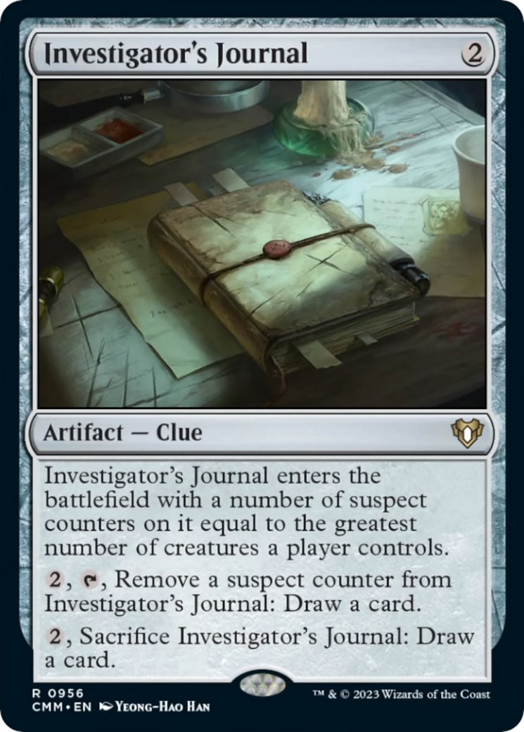 Investigator's Journal - Commander Masters - Magic: The Gathering