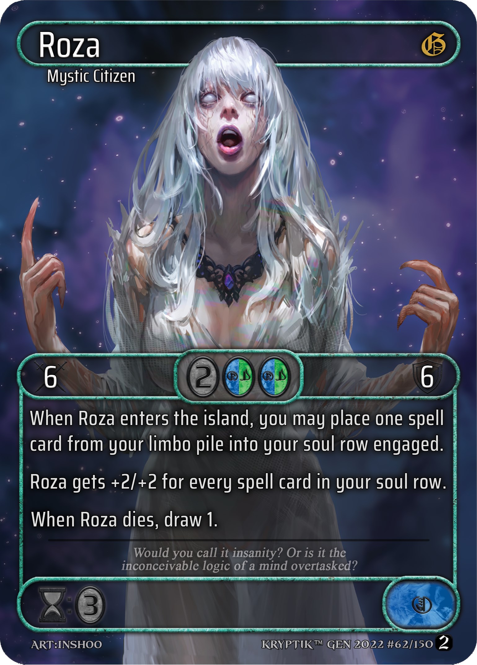 Roza (Box Topper) - Genesis [Wave 2] - Kryptik TCG